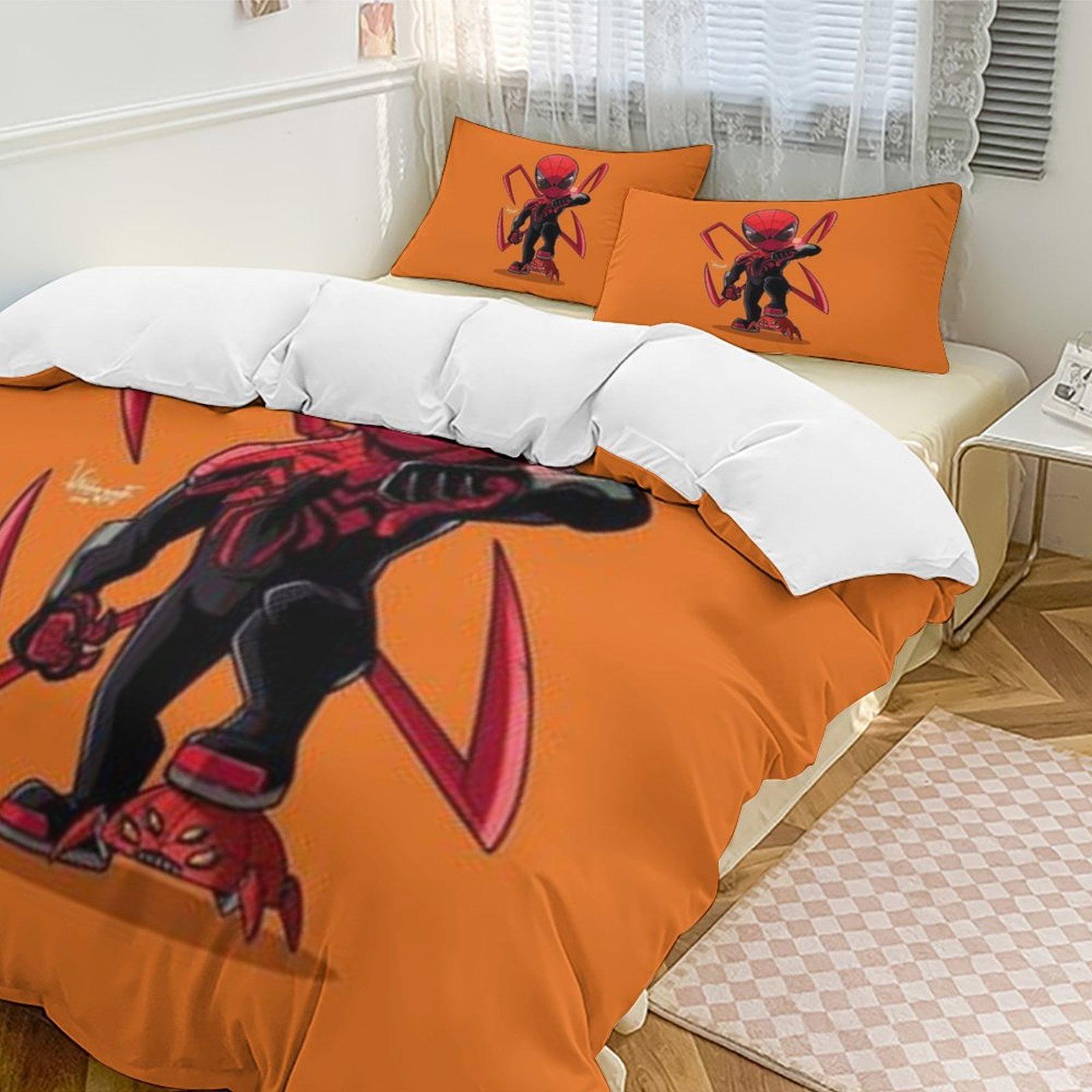 Deadpool Cartoon Shower Curtain Set for Bathroom 4 Piece Bathroom ...
