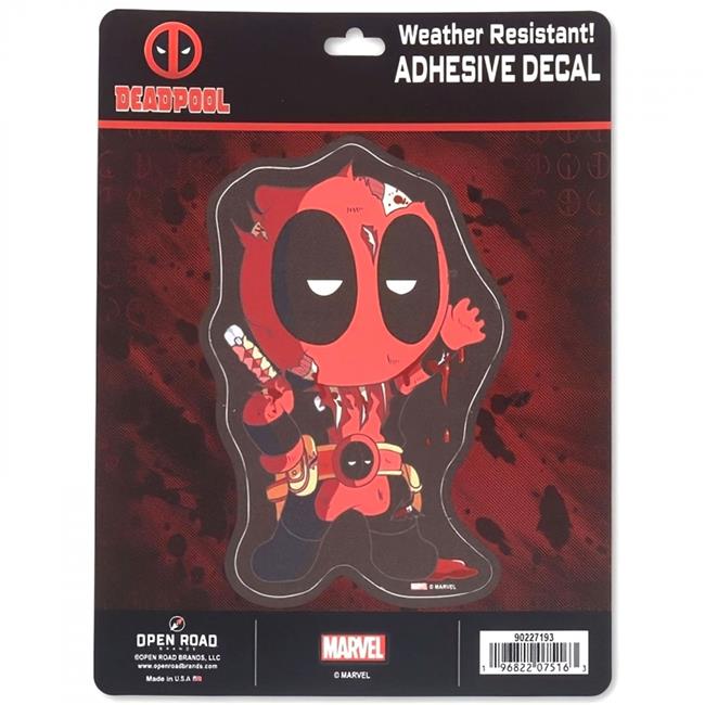Deadpool Cartoon Waving Hi Car Decal - Walmart.com