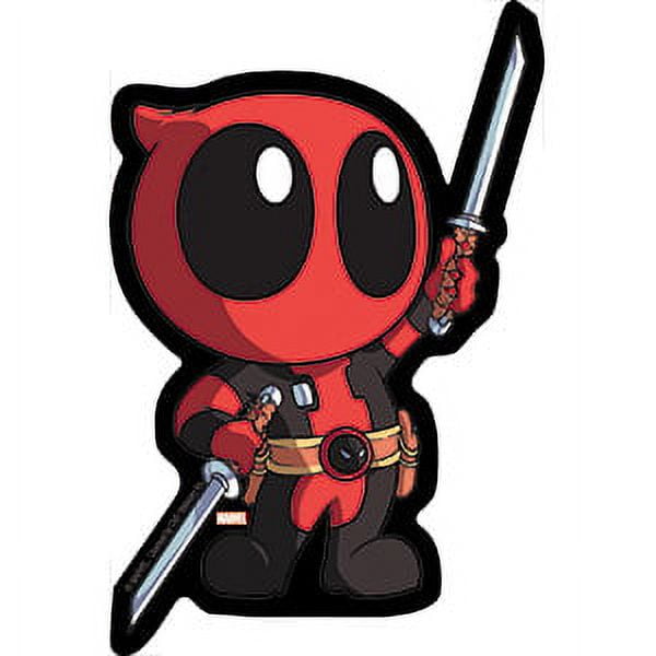Deadpool Chibi Swords, Officially Licensed Original Artwork - 3" x 4.5 ...