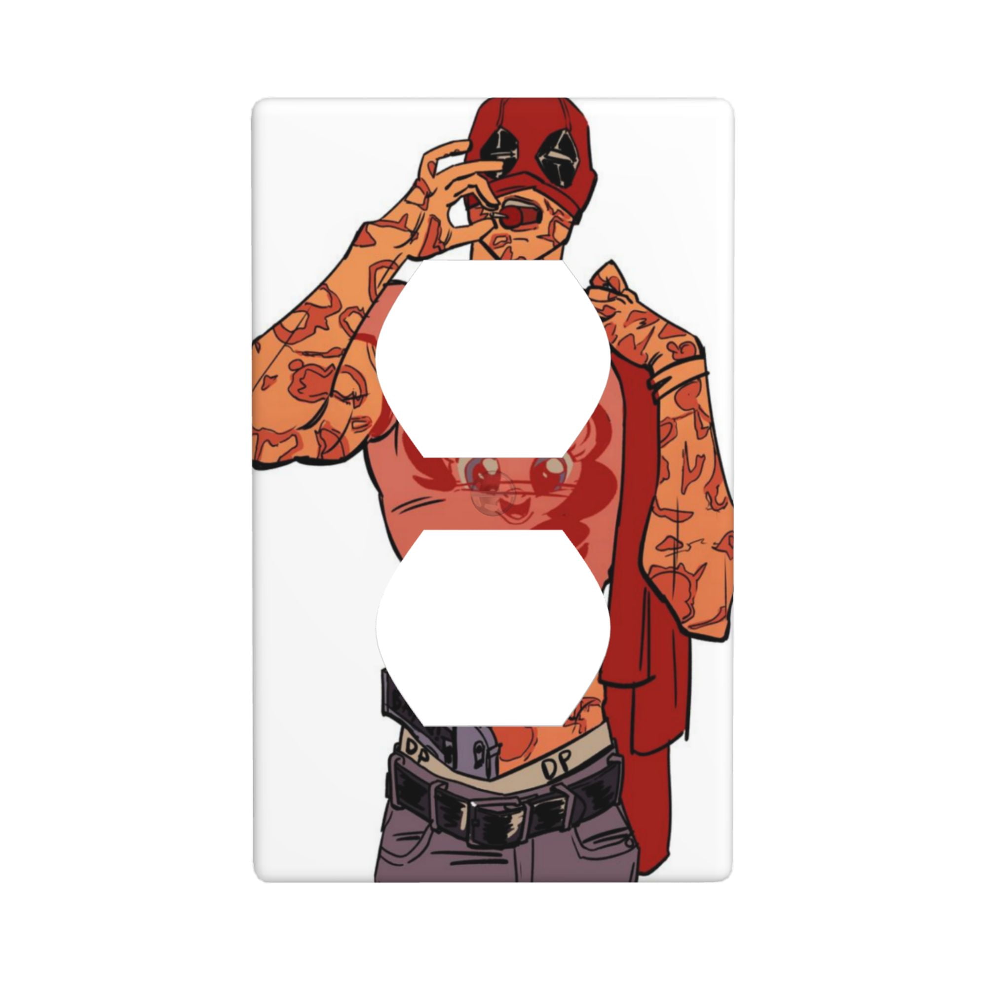 Deadpool Comics Creative Inspired Double-Sided Socket Decorative Wall ...