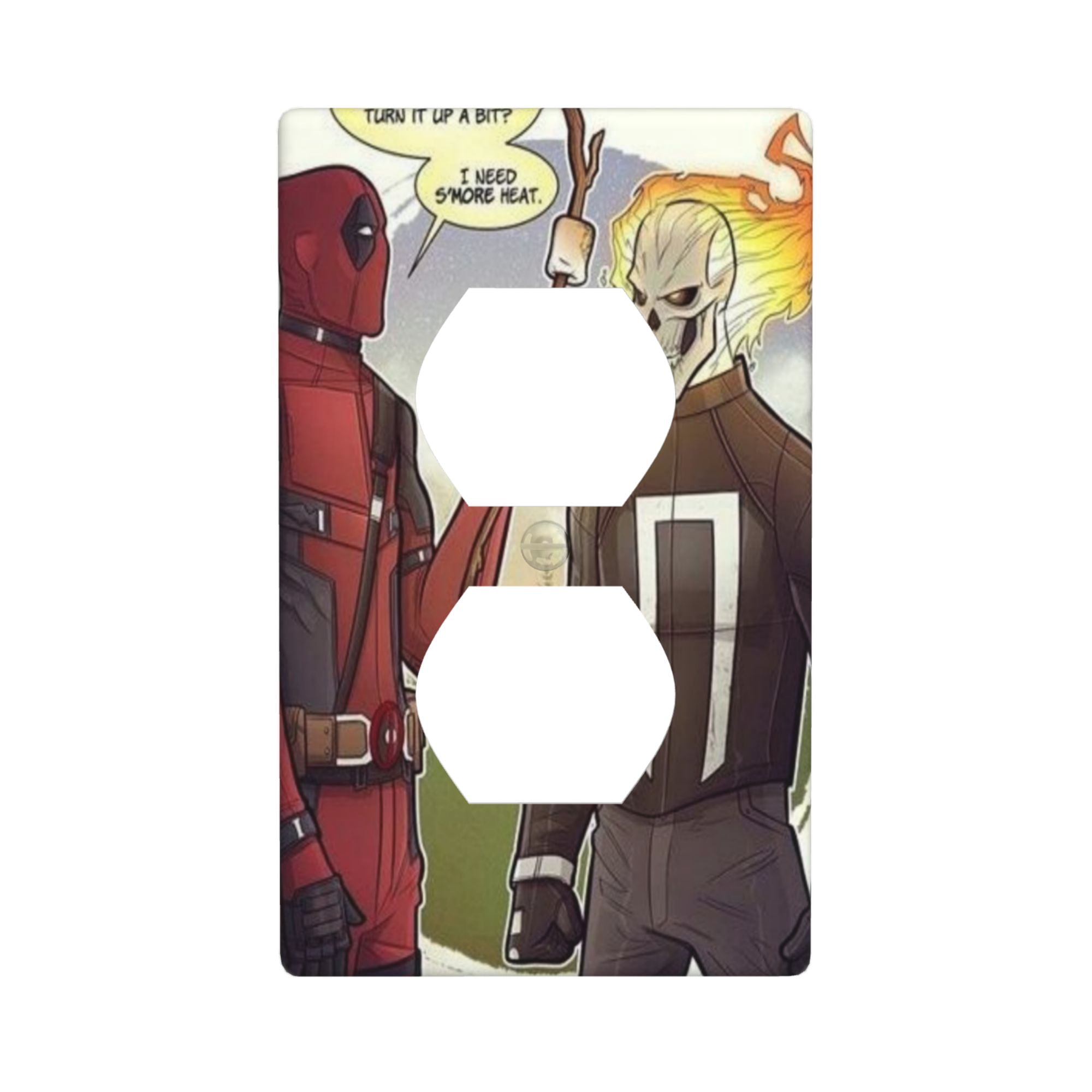 Deadpool Comics Creative Inspired Double-Sided Socket Decorative Wall ...