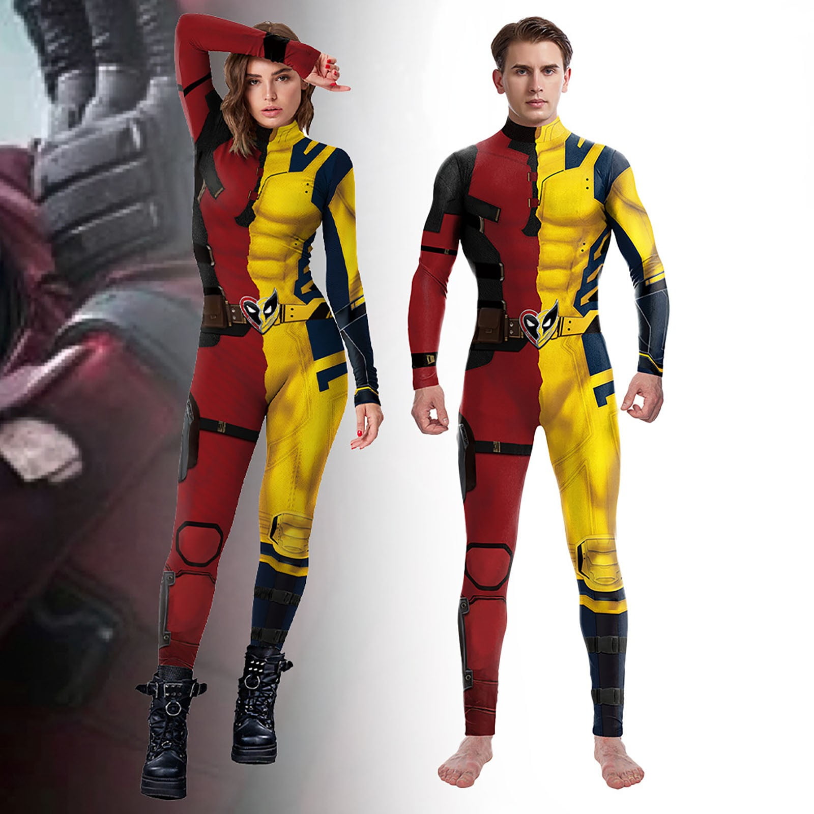 Deadpool Costume Halloween Ready: Deadpool and Wolverine Cosplay ...