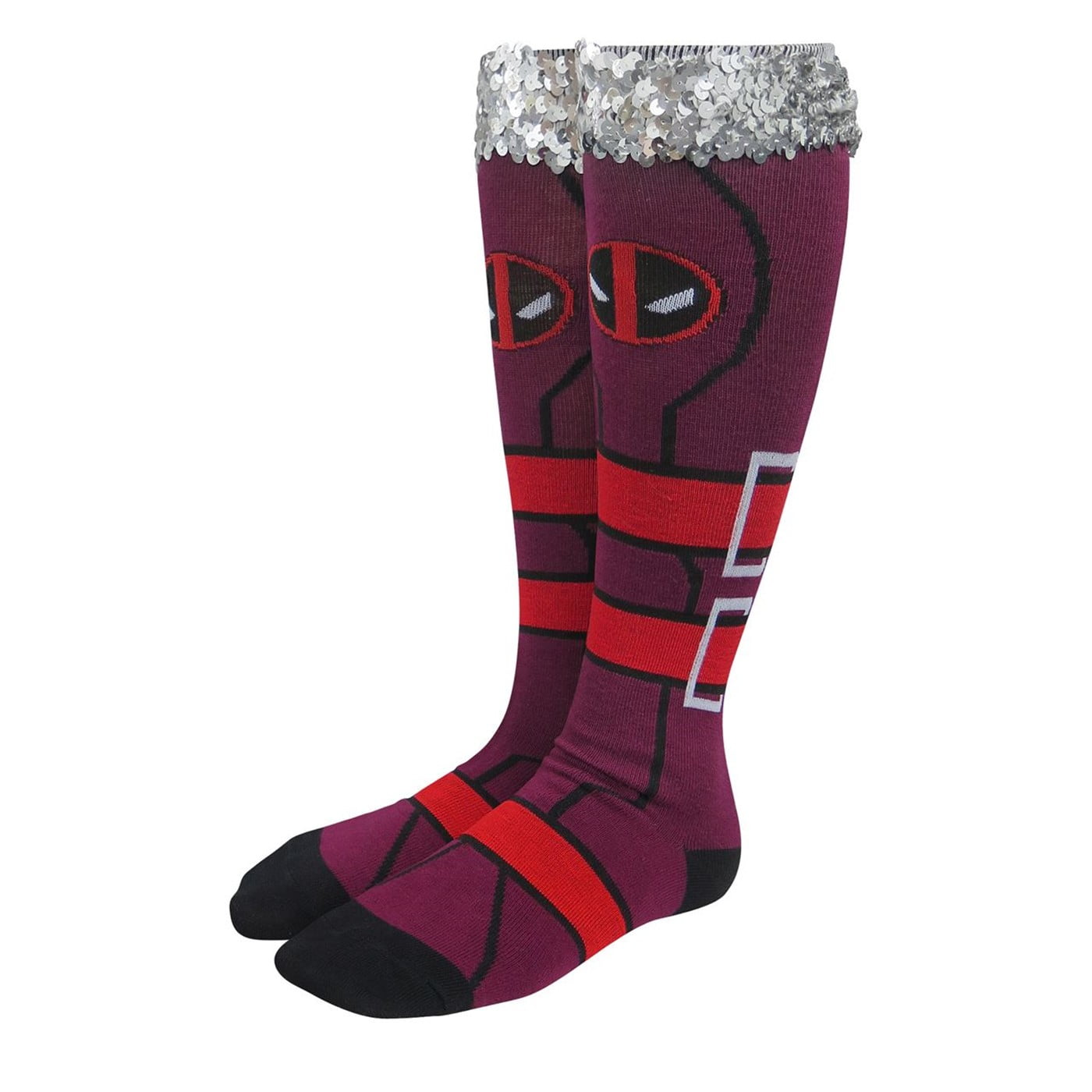Deadpool Costume Women's Knee High Socks - Walmart.com