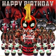 Deadpool and Wolverine Party Decor Plates Cake Topper Balloons Supplies ...