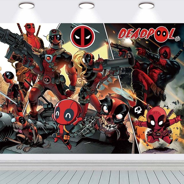 Deadpool Dead Pool Backdrop Background Banner Taspestry Wall Decor ...