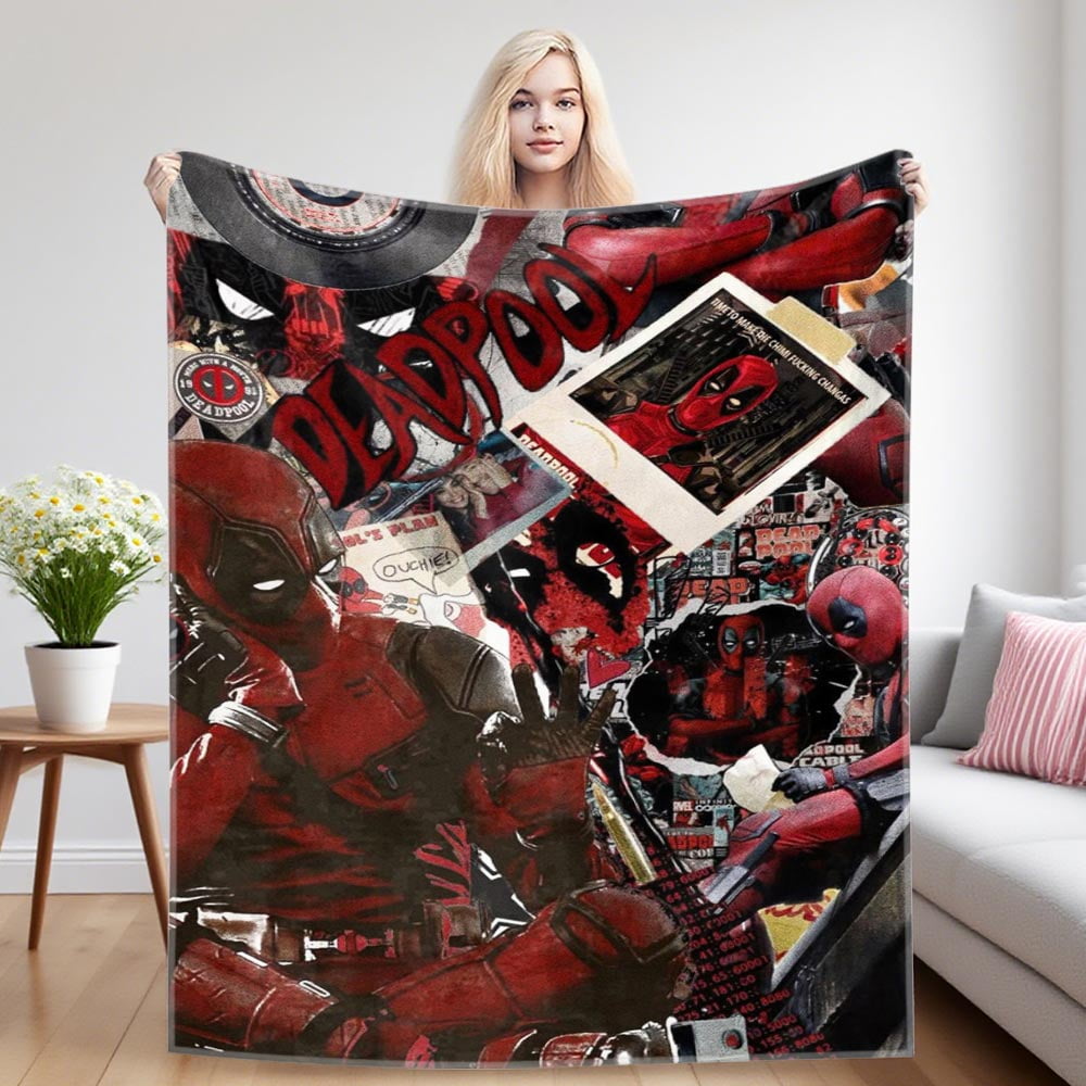 Deadpool Dead Pool Blanket Gifts Throw Fan for Girls Boys Kids Fan ...