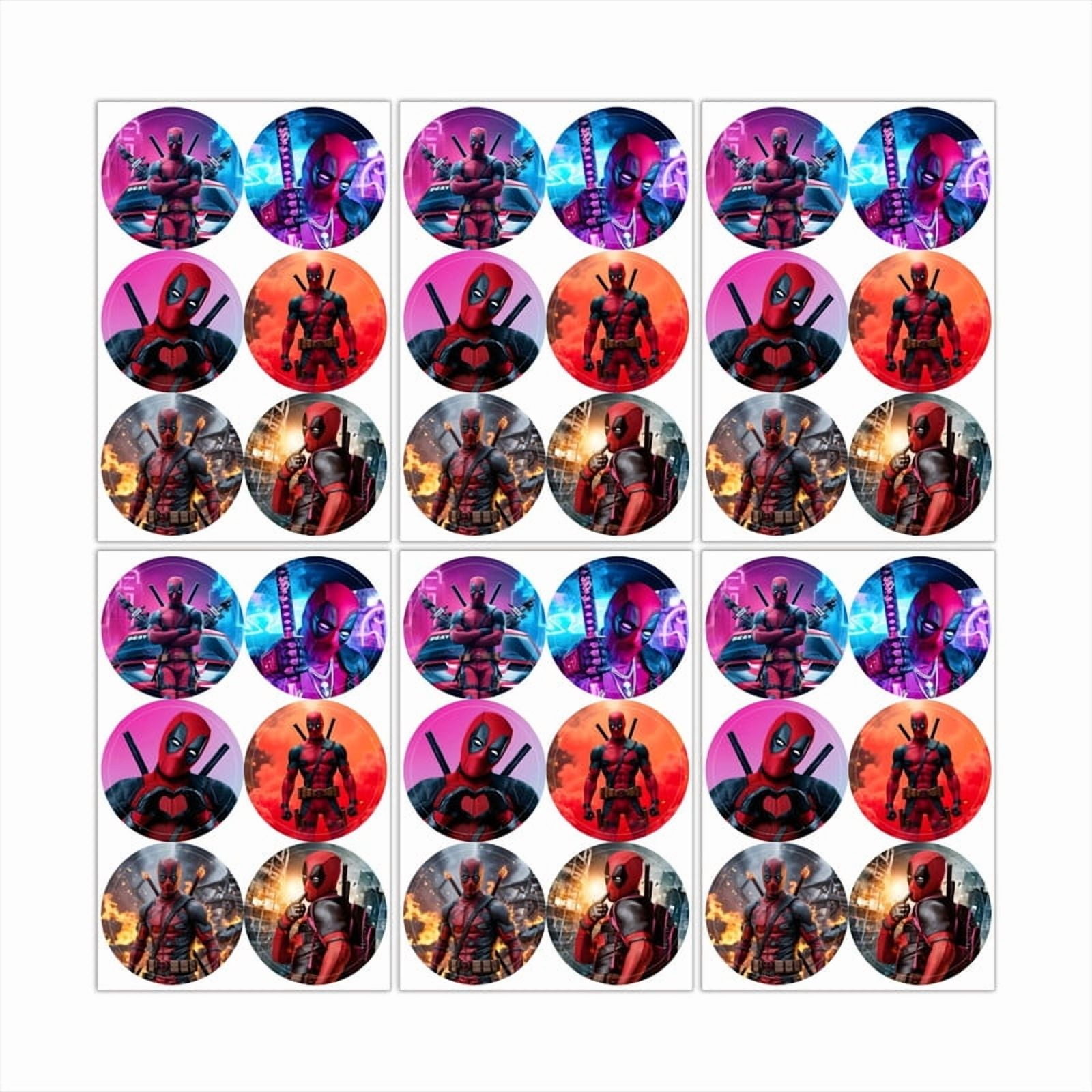 Deadpool Dead Pool Stickers Labels Birthday Party Favors Thank You ...