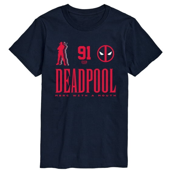 Deadpool - Deadpool Jersey - Men's Short Sleeve Graphic T-Shirt ...