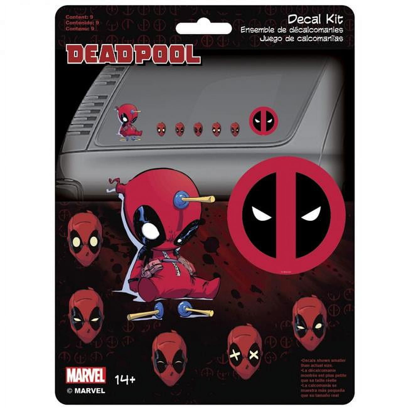 Deadpool Deadpool Logo & Chibi Car Emblem Kit - Walmart.com