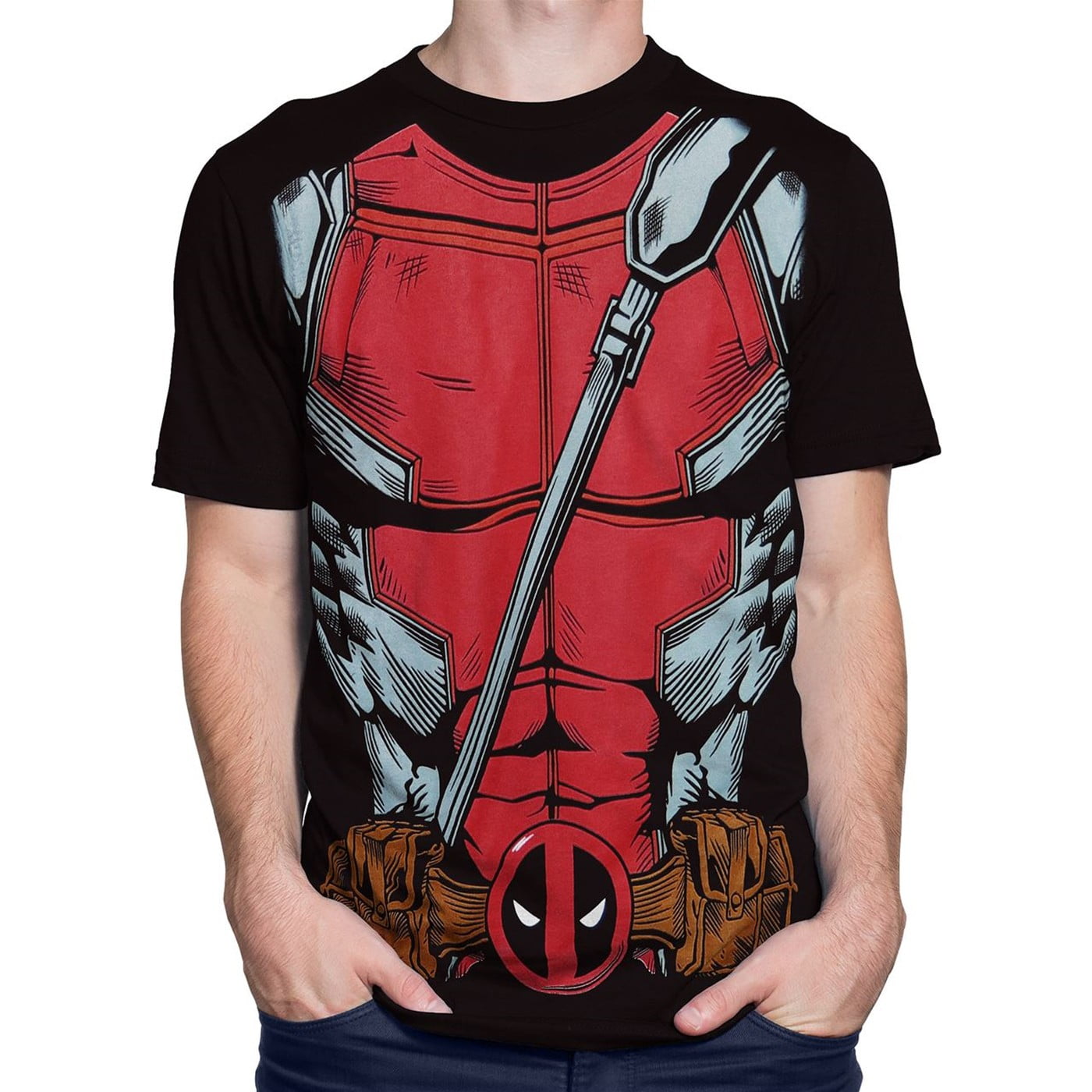 Deadpool Deadpool Suit-Up Mens Costume Mens T-Shirt - Small - Walmart.com