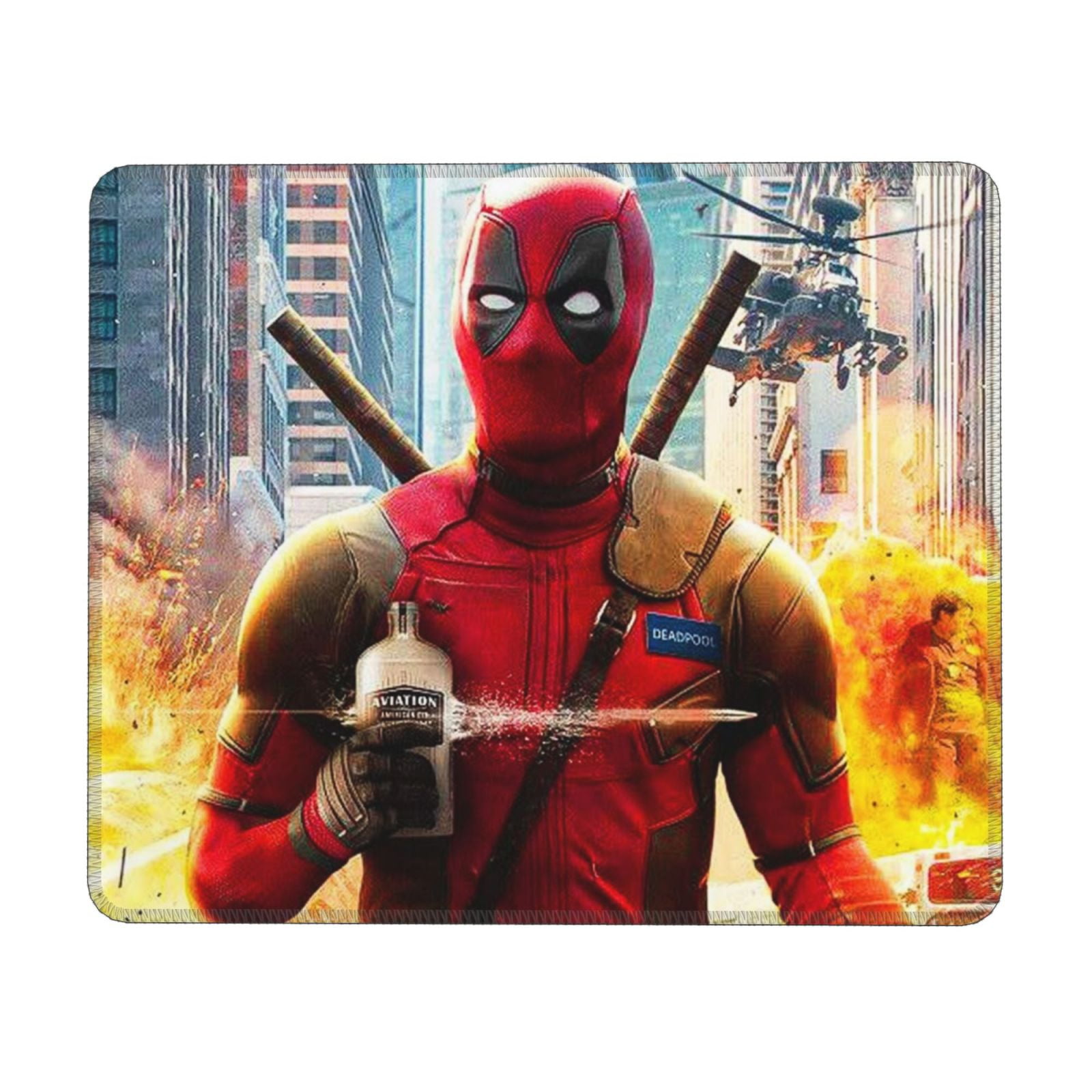 Deadpool Desk Mat, Gaming Mouse Pad Mat with Non-Slip Base Stitched ...