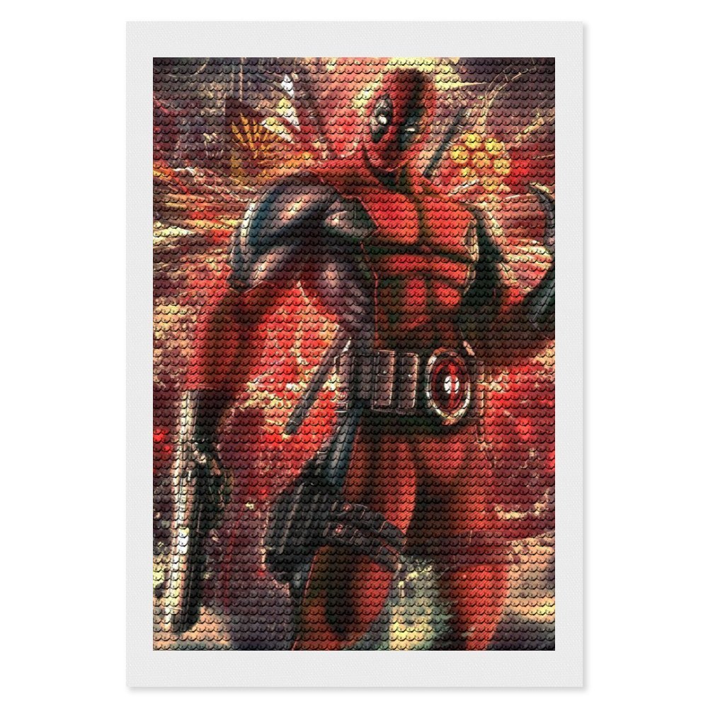 Deadpool Diamond Art Kits for Adults Beginners Round 5D Paint with ...