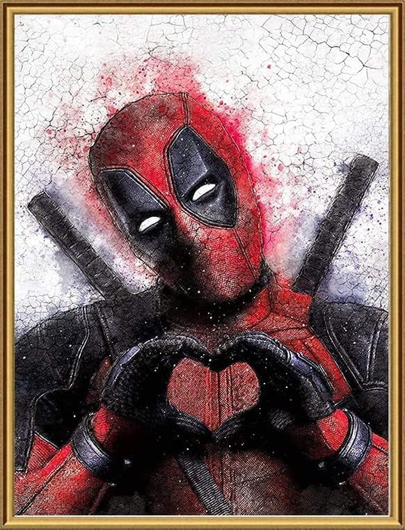 Deadpool Diamond Art Painting Kits for Adults and Beginners,5D DIY ...
