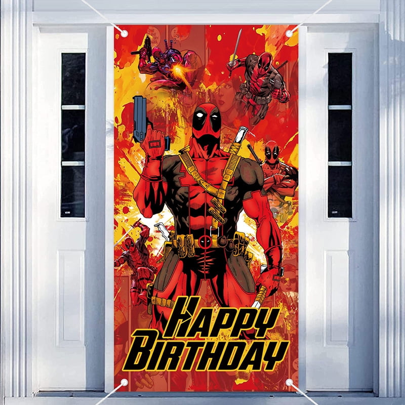 Deadpool Door Cover Banner Decorations, Deadpool Door Banner Deadpool ...