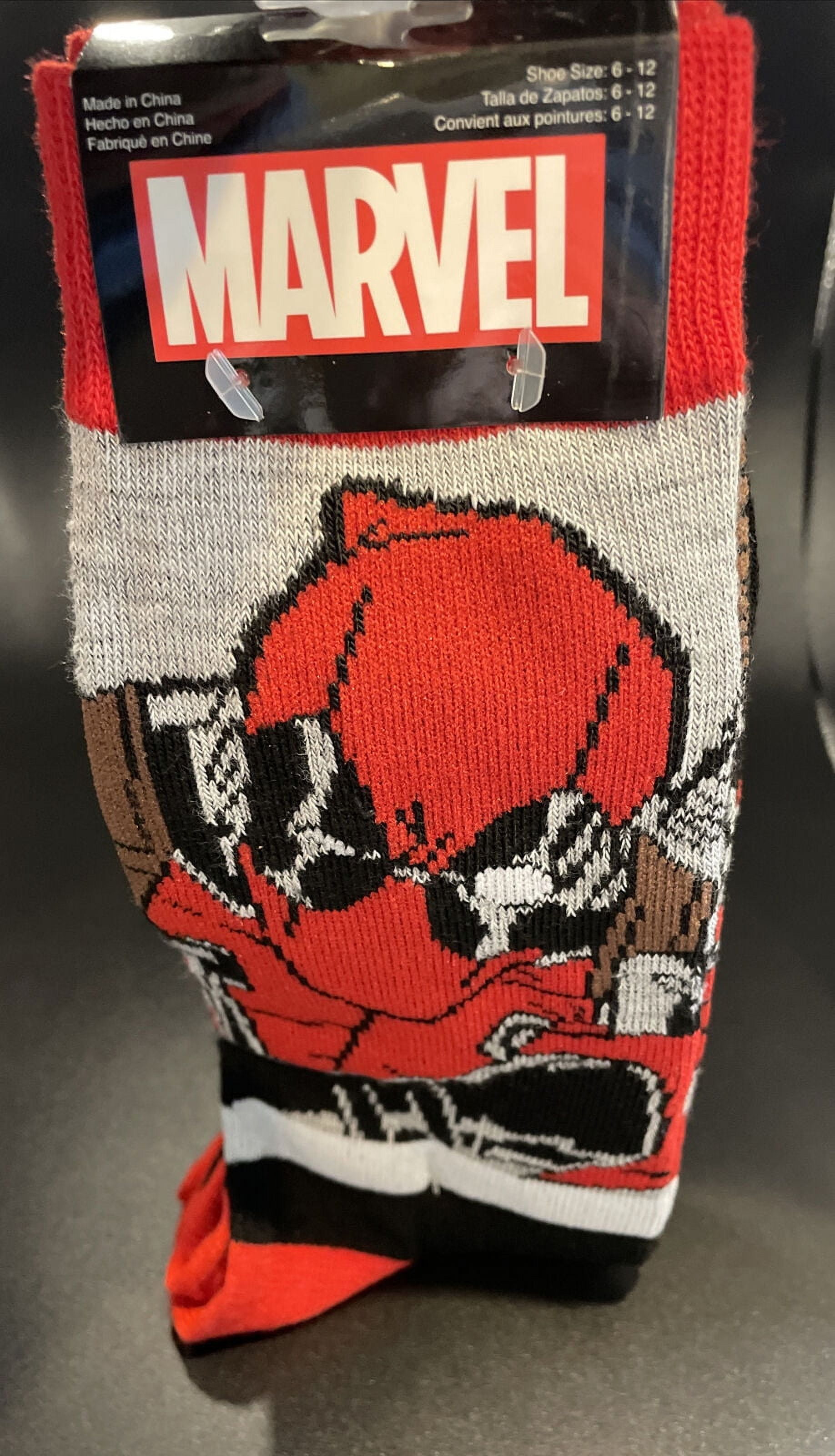 Deadpool Face Pose & Logo Socks Mens Sz 6-12 - Walmart.com