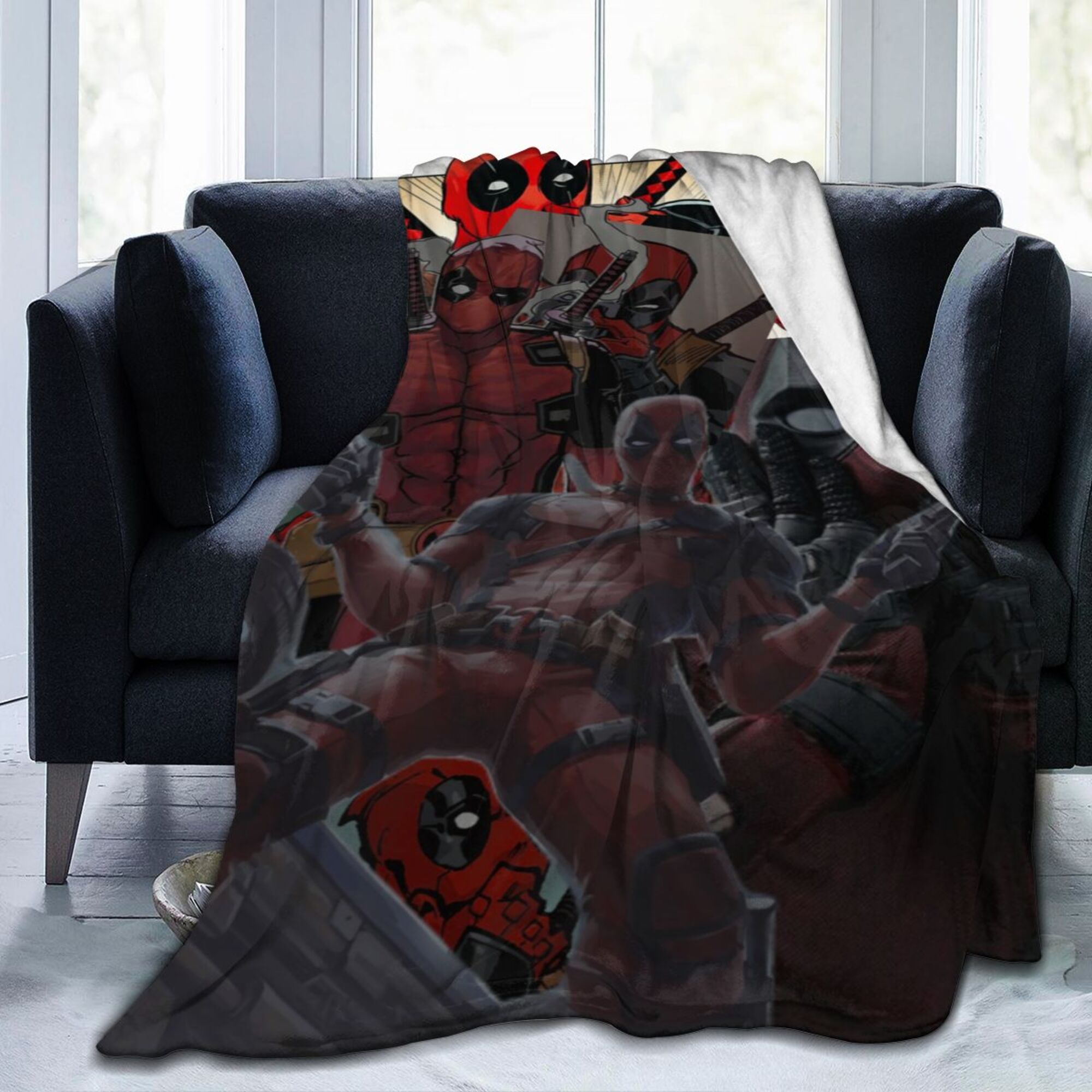 Deadpool Flannel Blanket, Soft and Cozy Plush All Season Throw Blanket ...