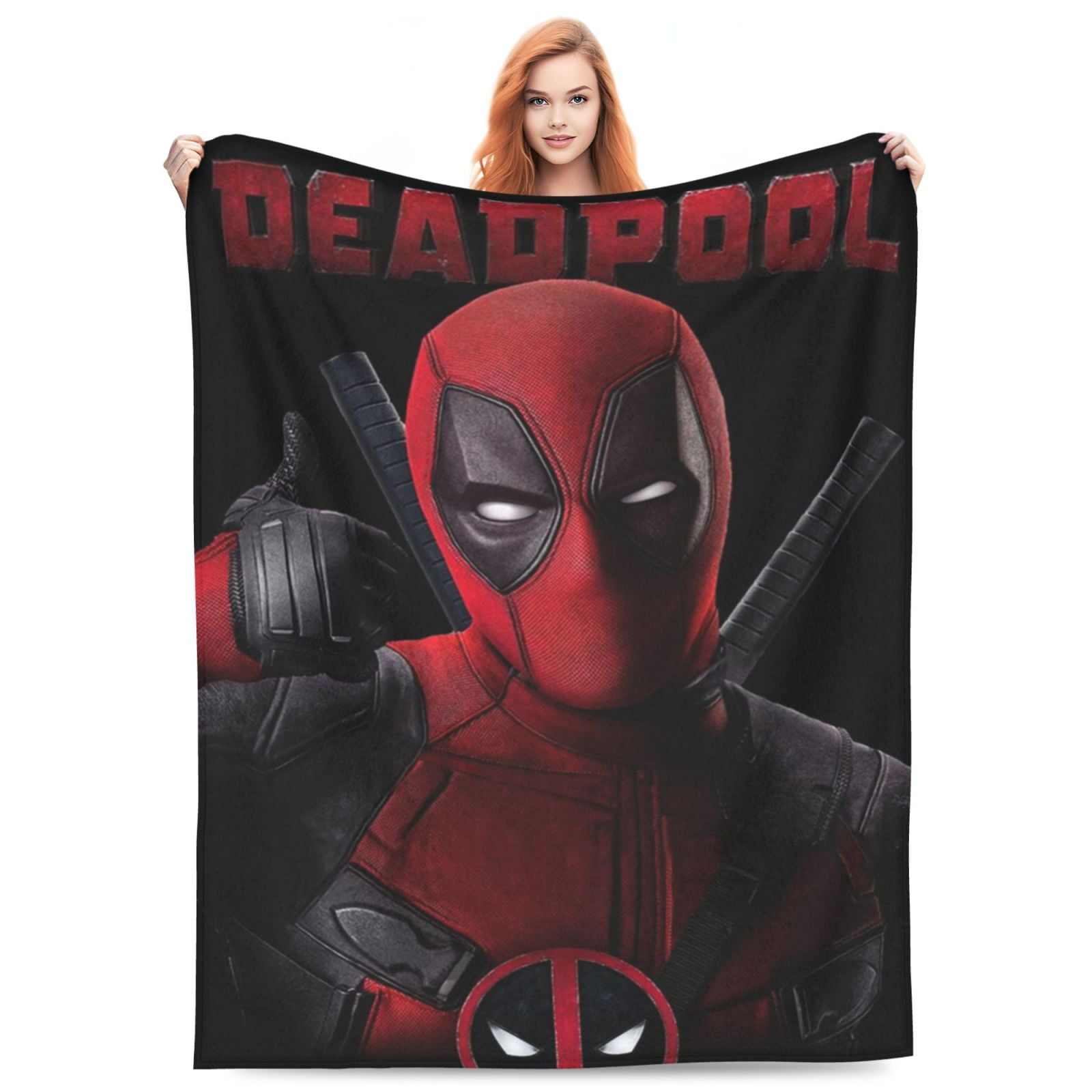 Deadpool Fleece Throw Blanket For Couch Or Bed - Plush Cozy Fuzzy ...