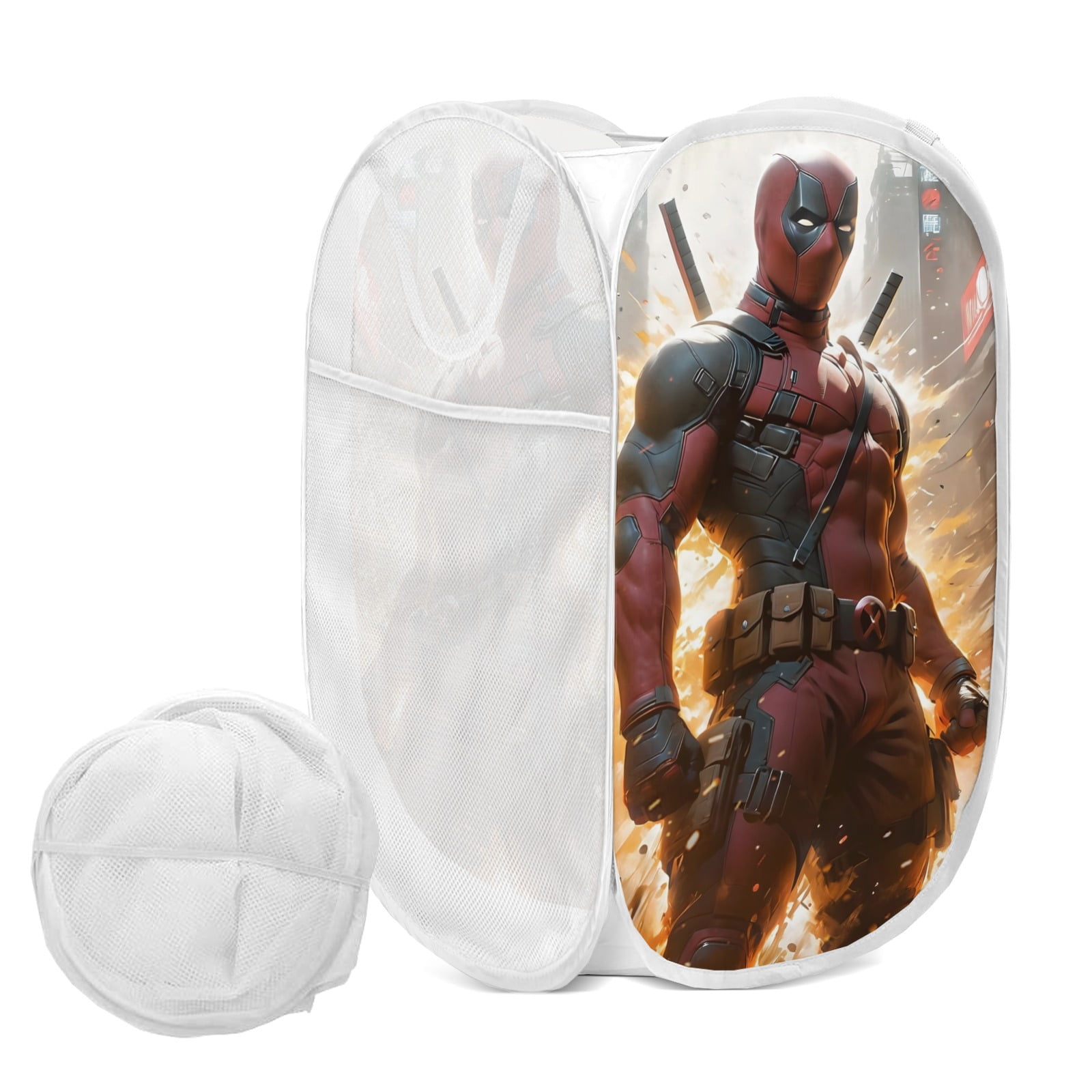 Deadpool Fold-Flat Printed Laundry Tote.15" × 24" - Walmart.com