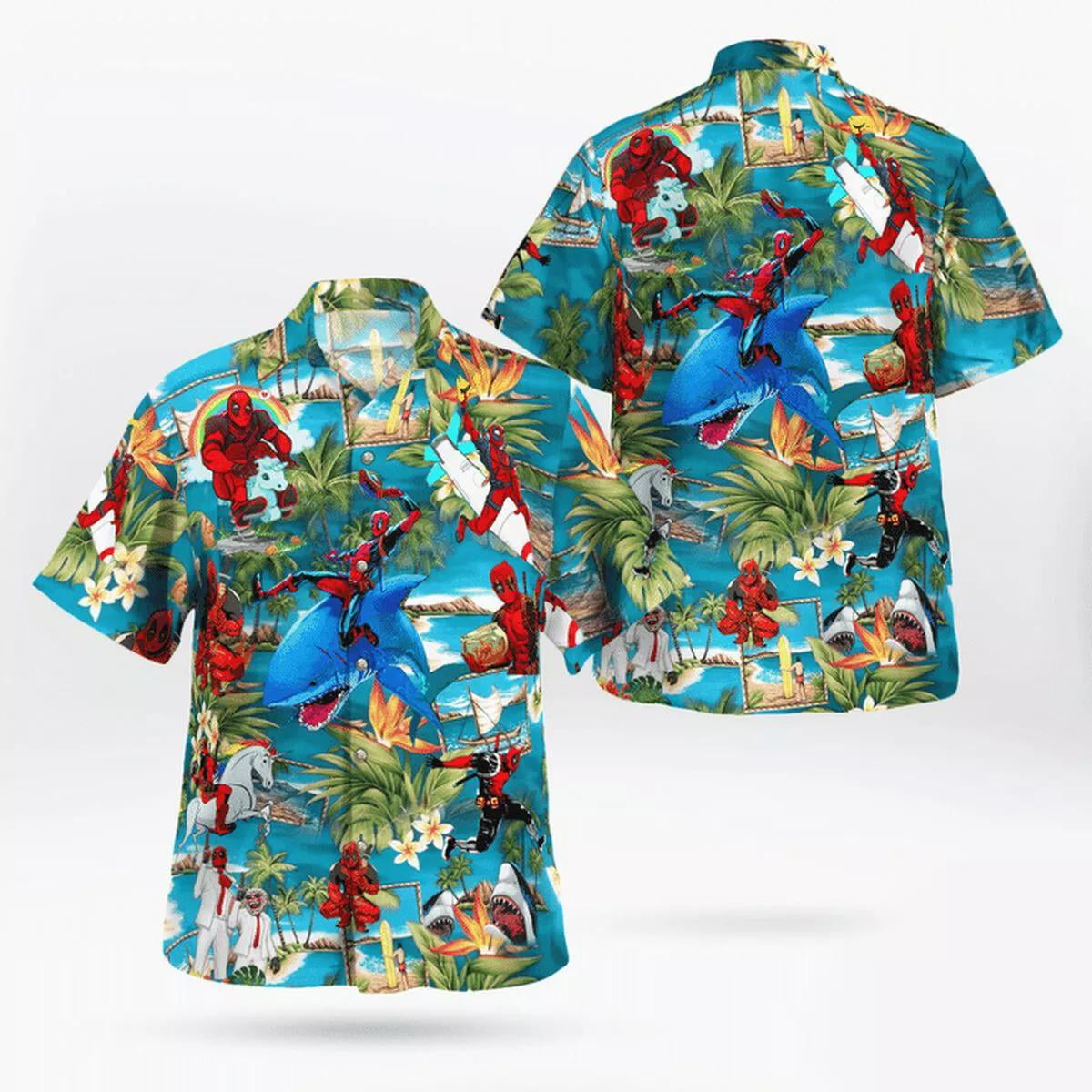 Deadpool Have Fun At The Beach Hawaiian Shirt Shirt, Size S, Tee As ...