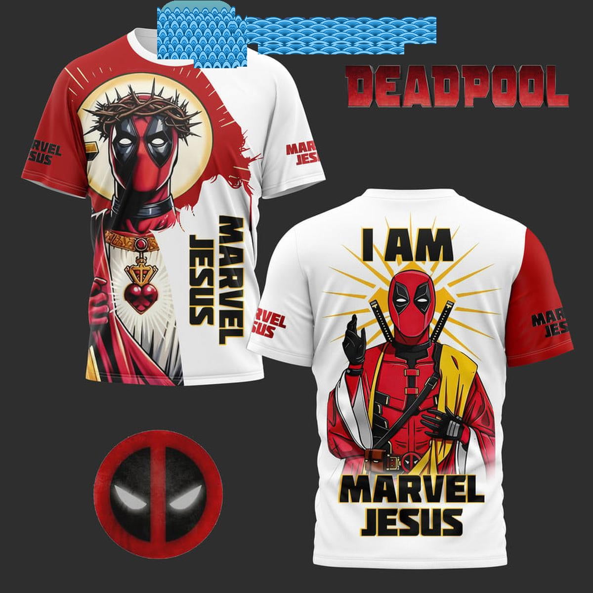 Deadpool I Am Marvel Jesus Hoodie T Shirt - Walmart.com