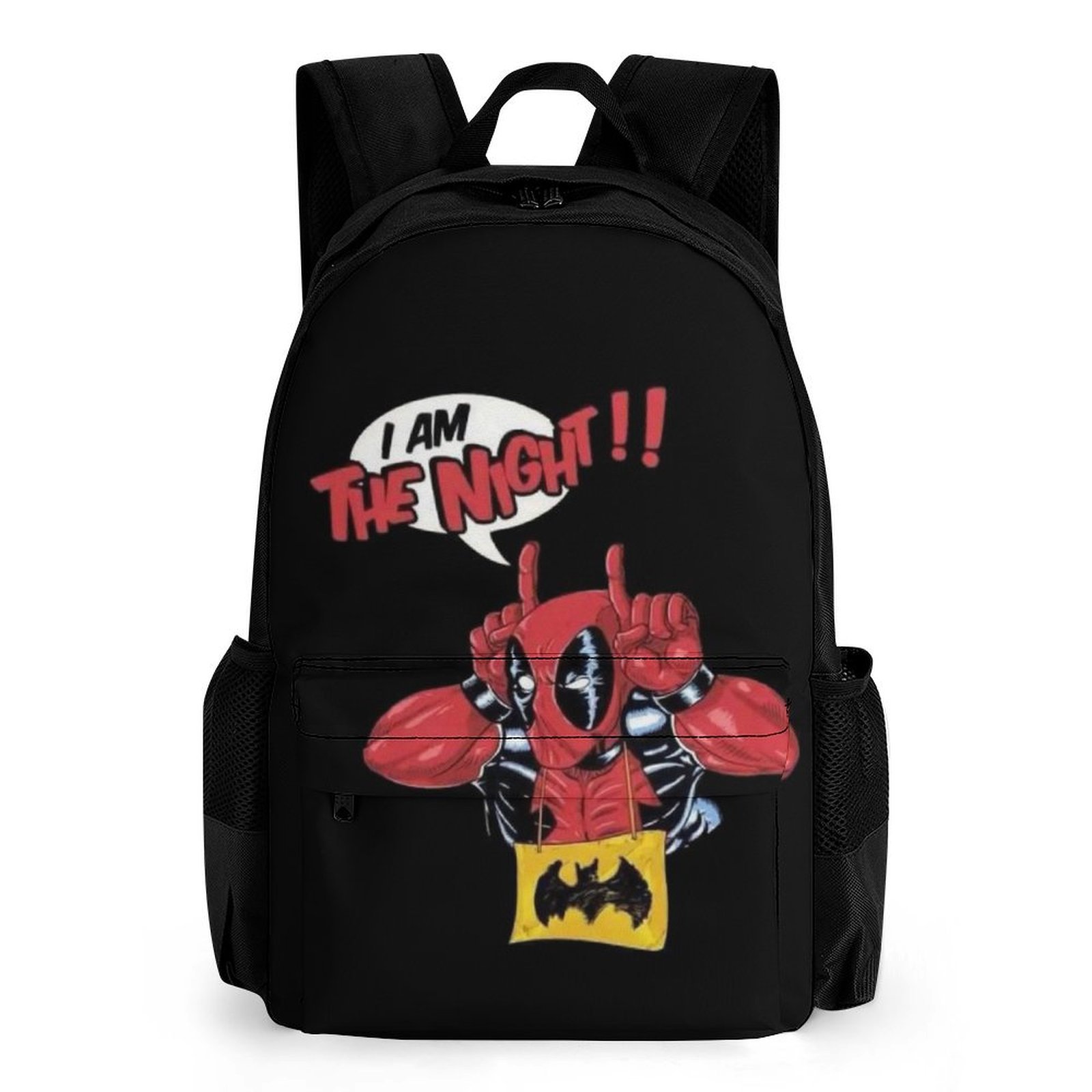 Deadpool I AM THE NIGHT Laptop Backpacks with Pocket, Casual ...