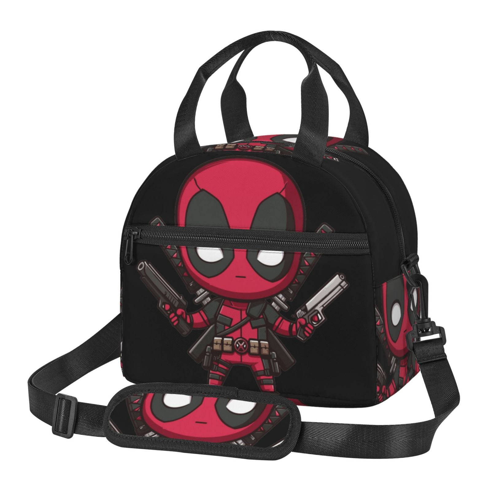 Deadpool Insulated Lunch Bag Lunch Box for Women Men Black Convenient ...