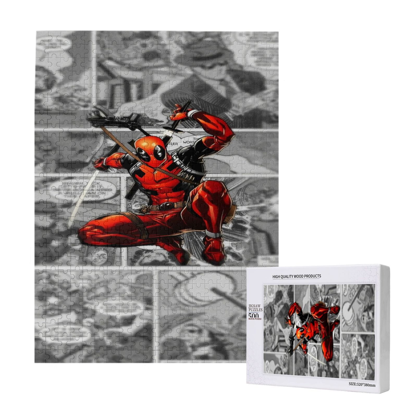 Deadpool Jigsaw Puzzle 300 500 1000 Piece Colorful Puzzles Gifts for ...