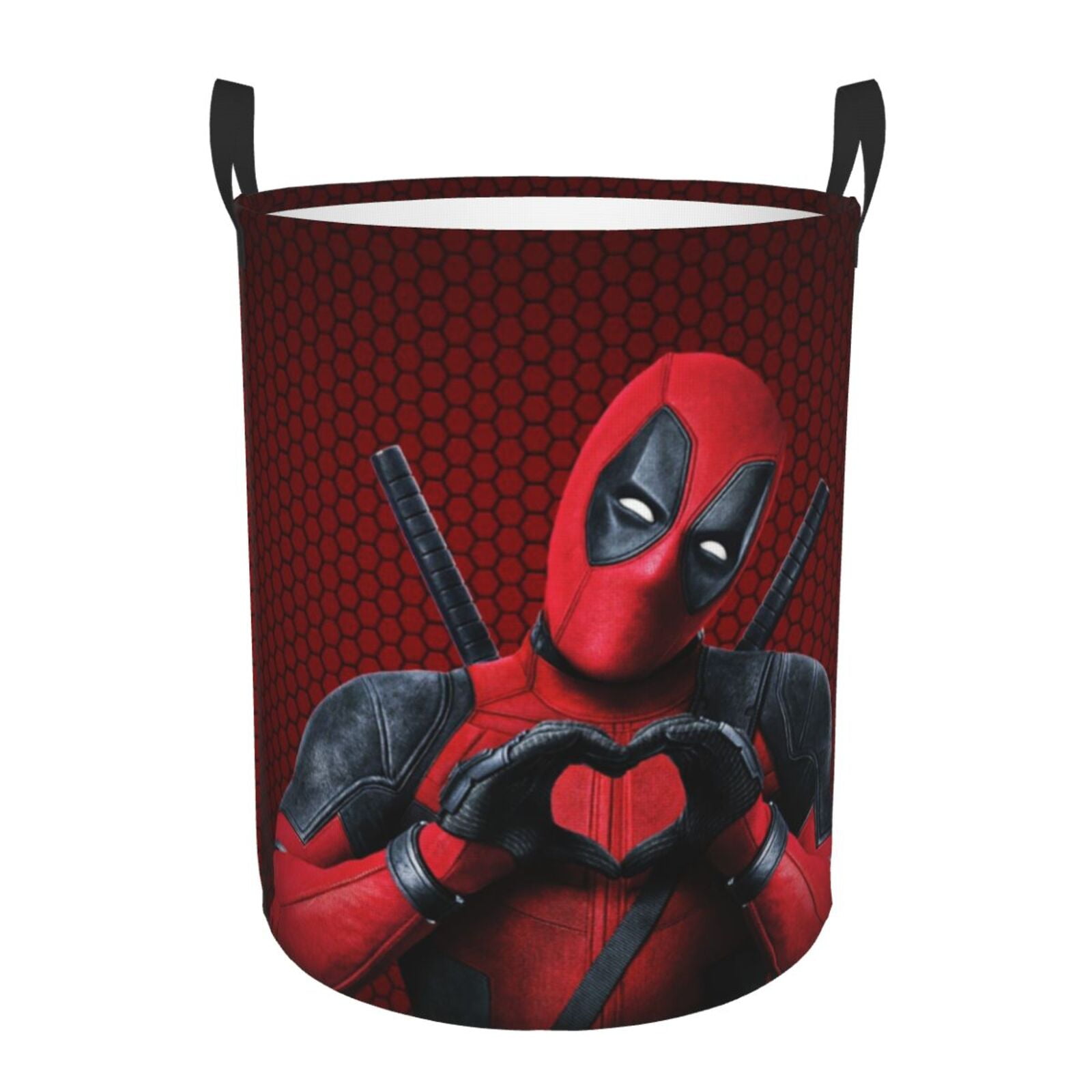 Deadpool Large Laundry Basket With Handle, Collapsible Laundry Hamper ...