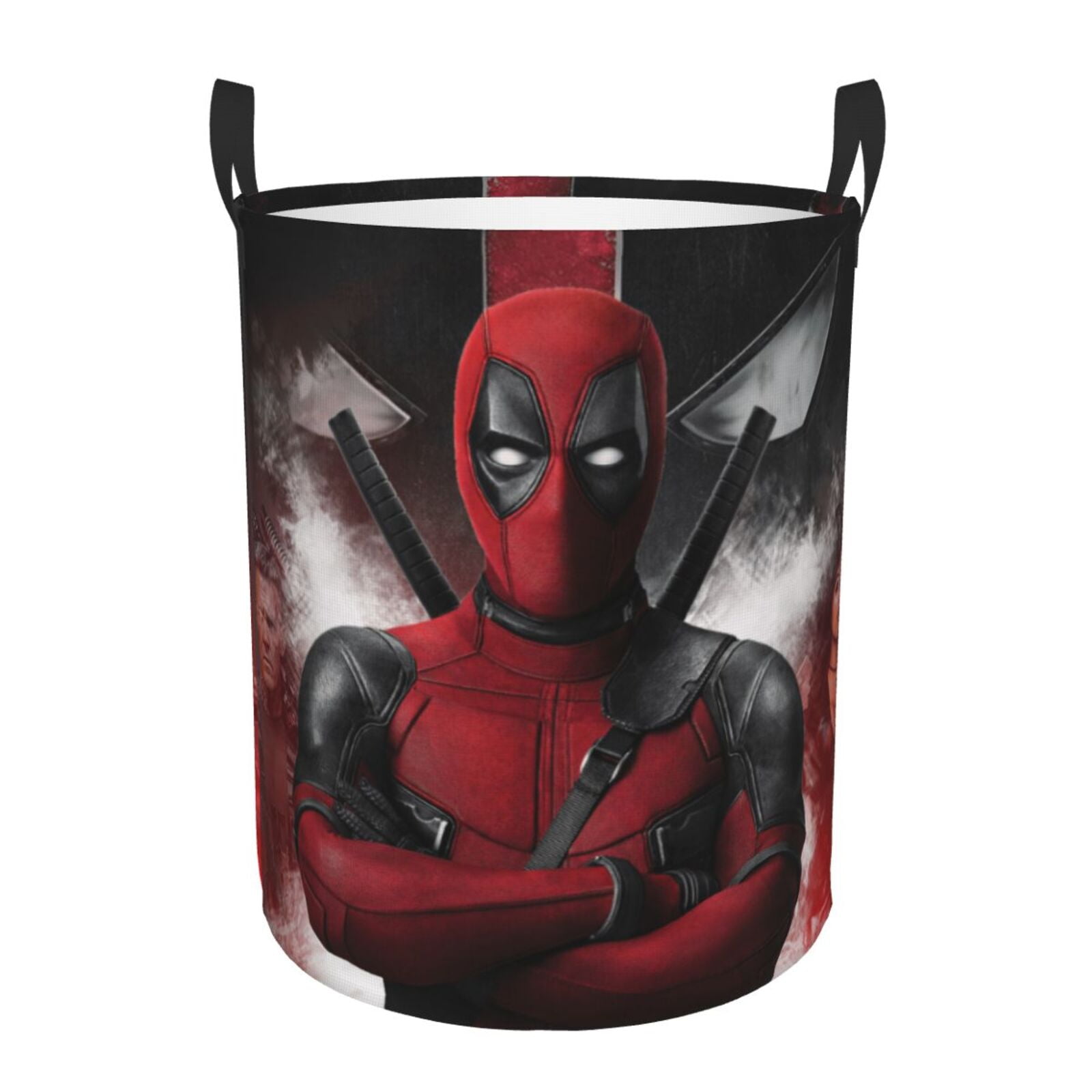 Deadpool Large Laundry Hamper, Collapsible Laundry Basket With Handles ...