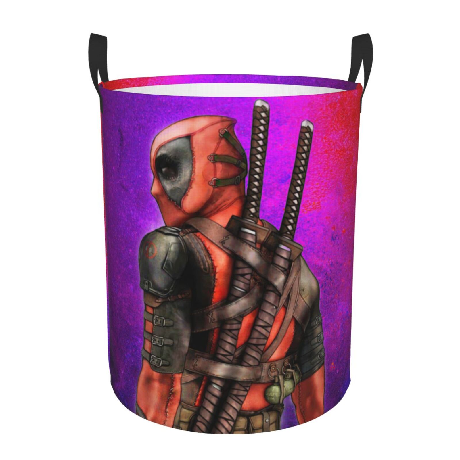 Deadpool Large Laundry Hamper, Collapsible Laundry Basket With Handles ...