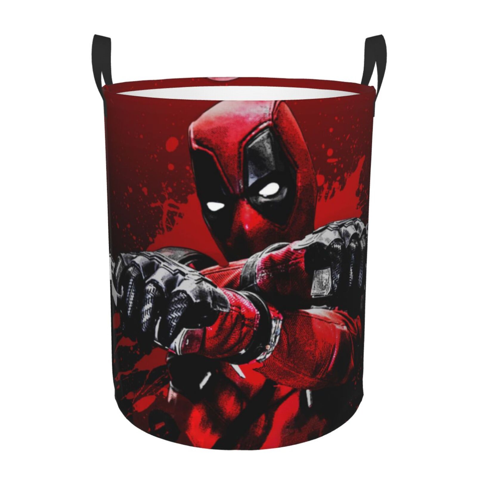 Deadpool Large Laundry Hamper, Collapsible Laundry Basket With Handles ...
