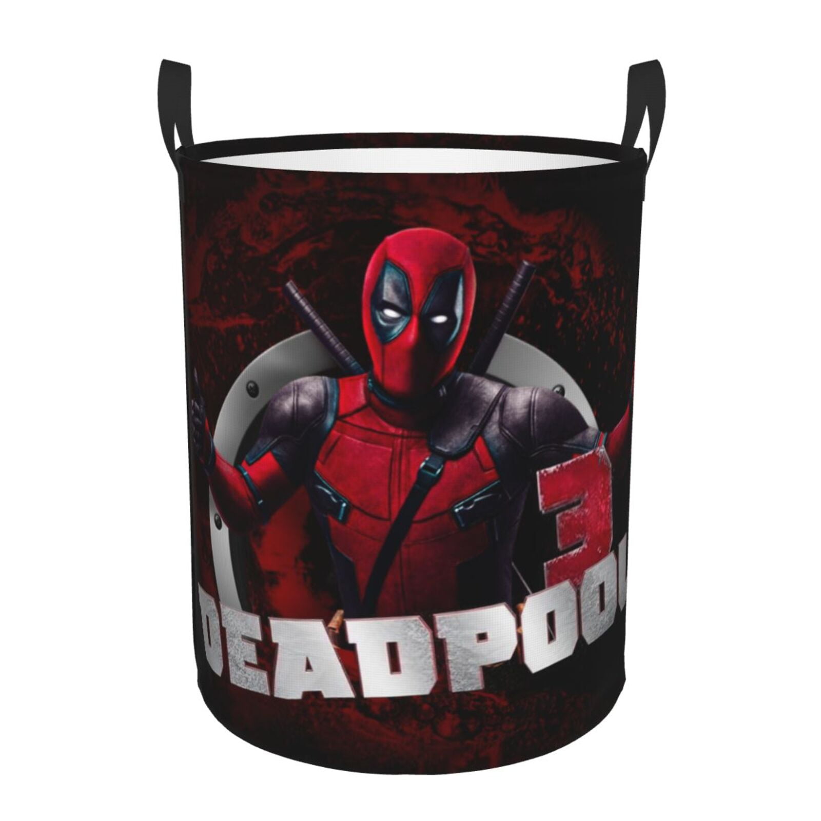 Deadpool Large Laundry Hamper, Collapsible Laundry Basket With Handles ...