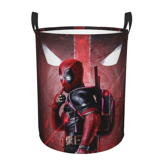 Deadpool Large Laundry Hamper, Collapsible Laundry Basket With Handles ...