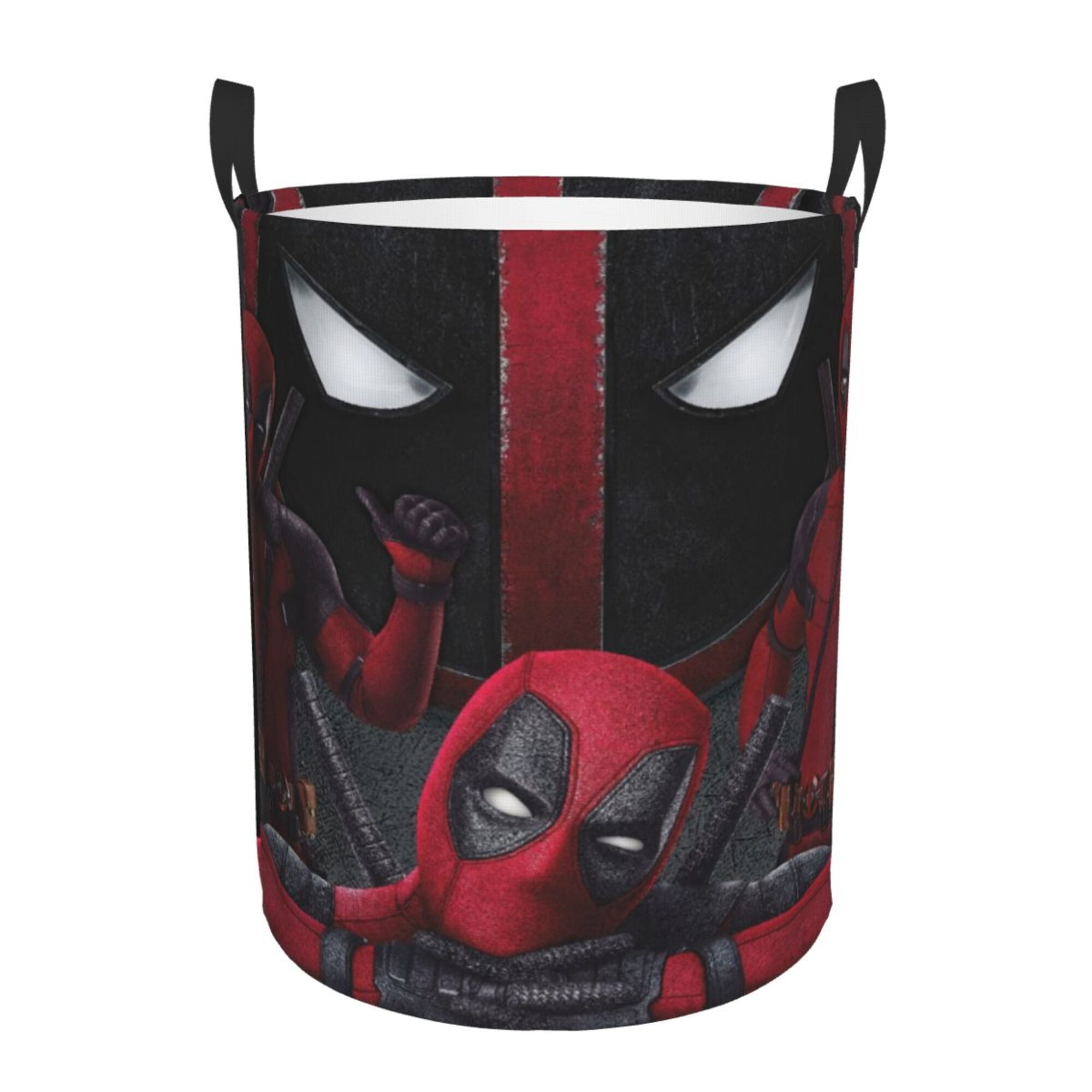 Deadpool Laundry Hamper Basket, Waterproof Collapsible Circular Clothes ...