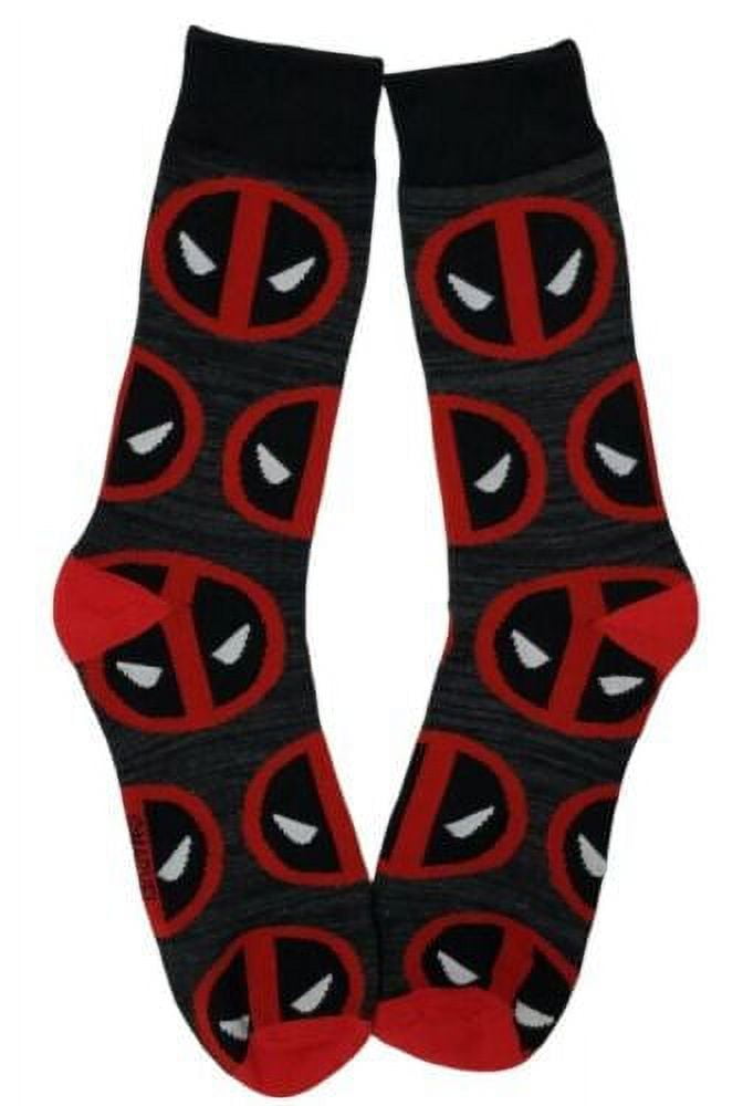 Deadpool Logo All Over Print Men's Casual Crew Socks - Walmart.com