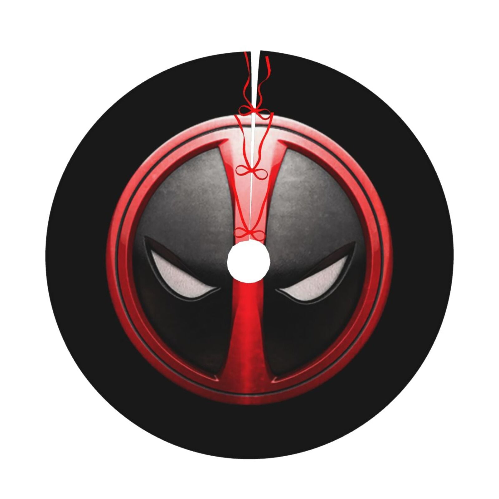 Deadpool Logo Christmas Tree Skirt - 30 Inches Merry Christmas Tree Rug ...
