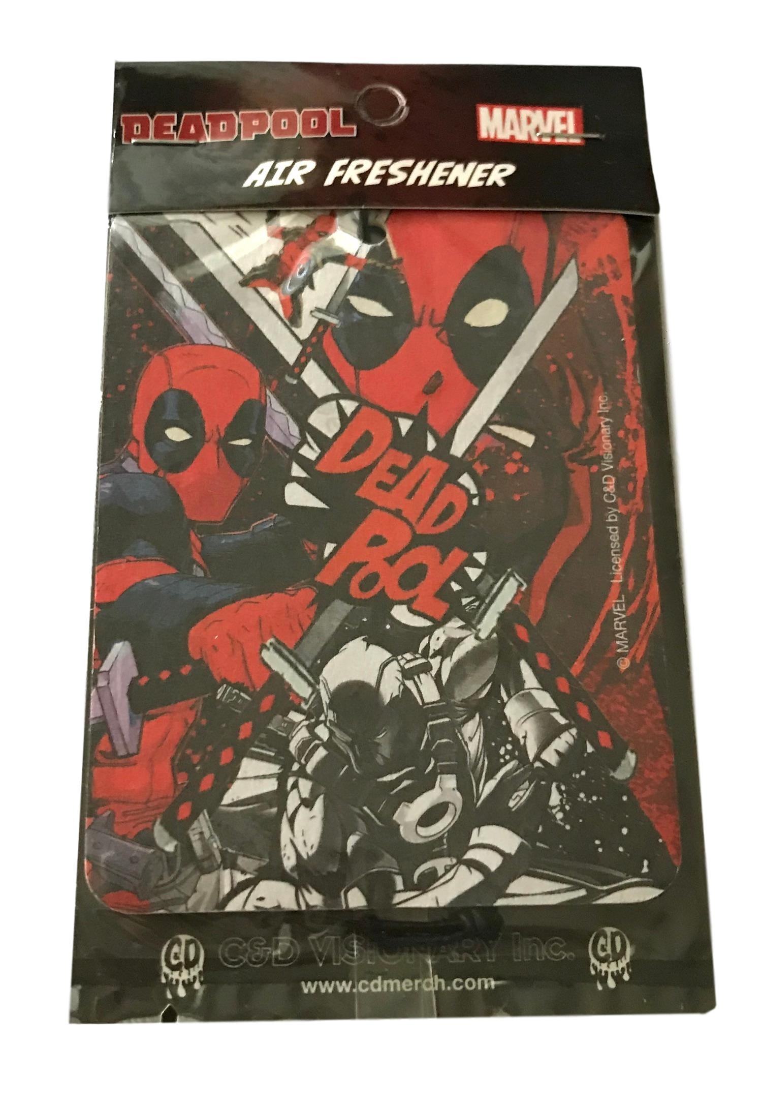 Deadpool Logo Comic Air Freshener Strawberry Fruit Scent Comic Book Fan ...