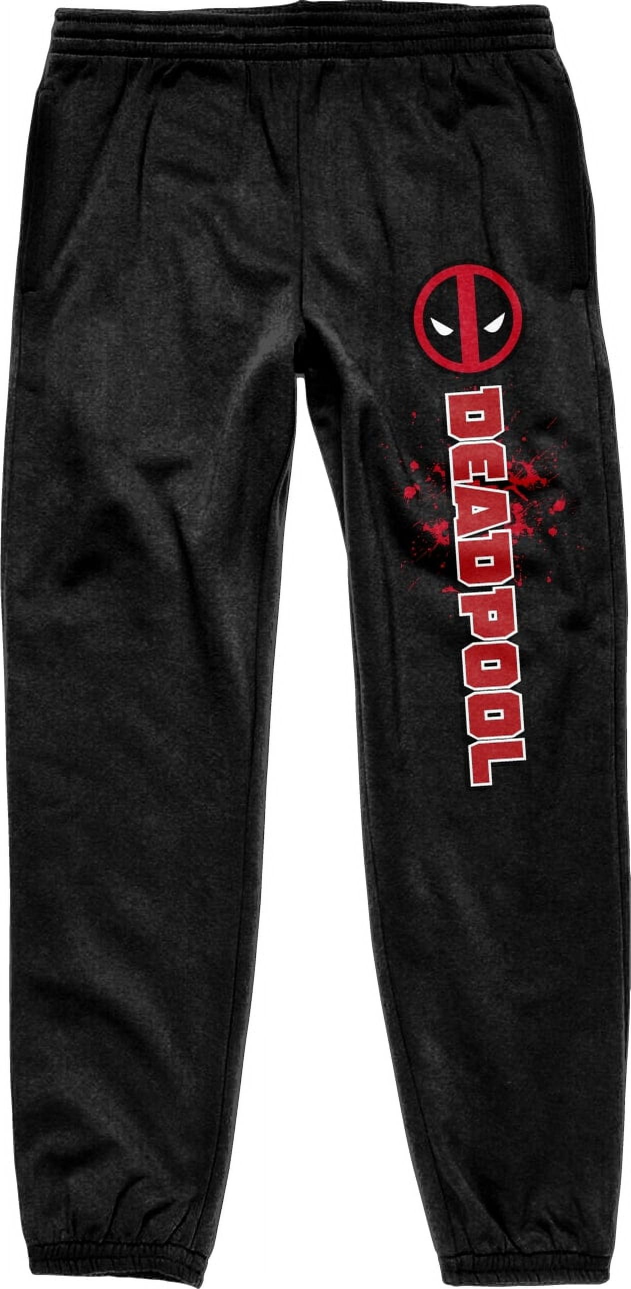 Deadpool Logo and Title Men's Black Drawstring Sweats--XS - Walmart.com