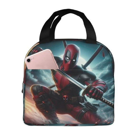 Deadpool Lunch Bag Lunch Bag Tote Bag Insulated Lunch Box Picnic Beach ...