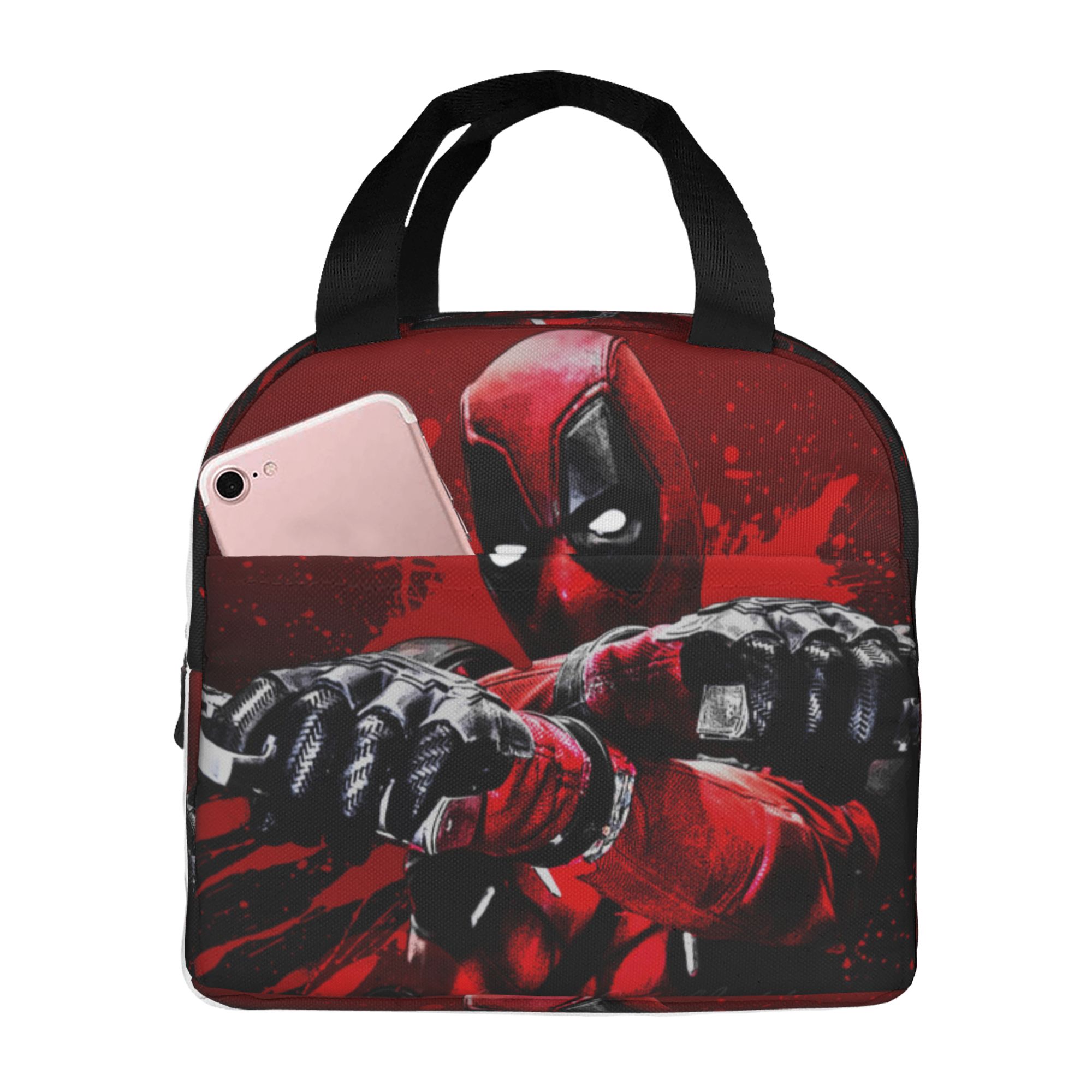 Deadpool Lunch Bag Lunch Bag Tote Bag Insulated Lunch Box Picnic Beach ...
