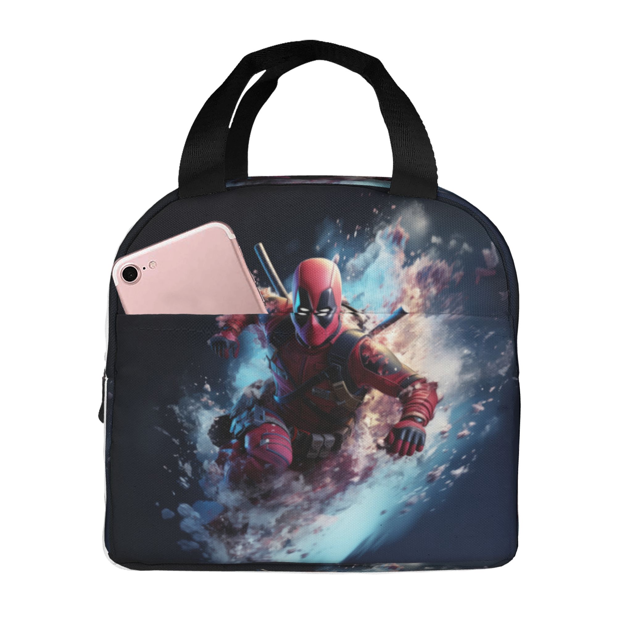 Deadpool Lunch Bag Lunch Bag Tote Bag Insulated Lunch Box Picnic Beach ...