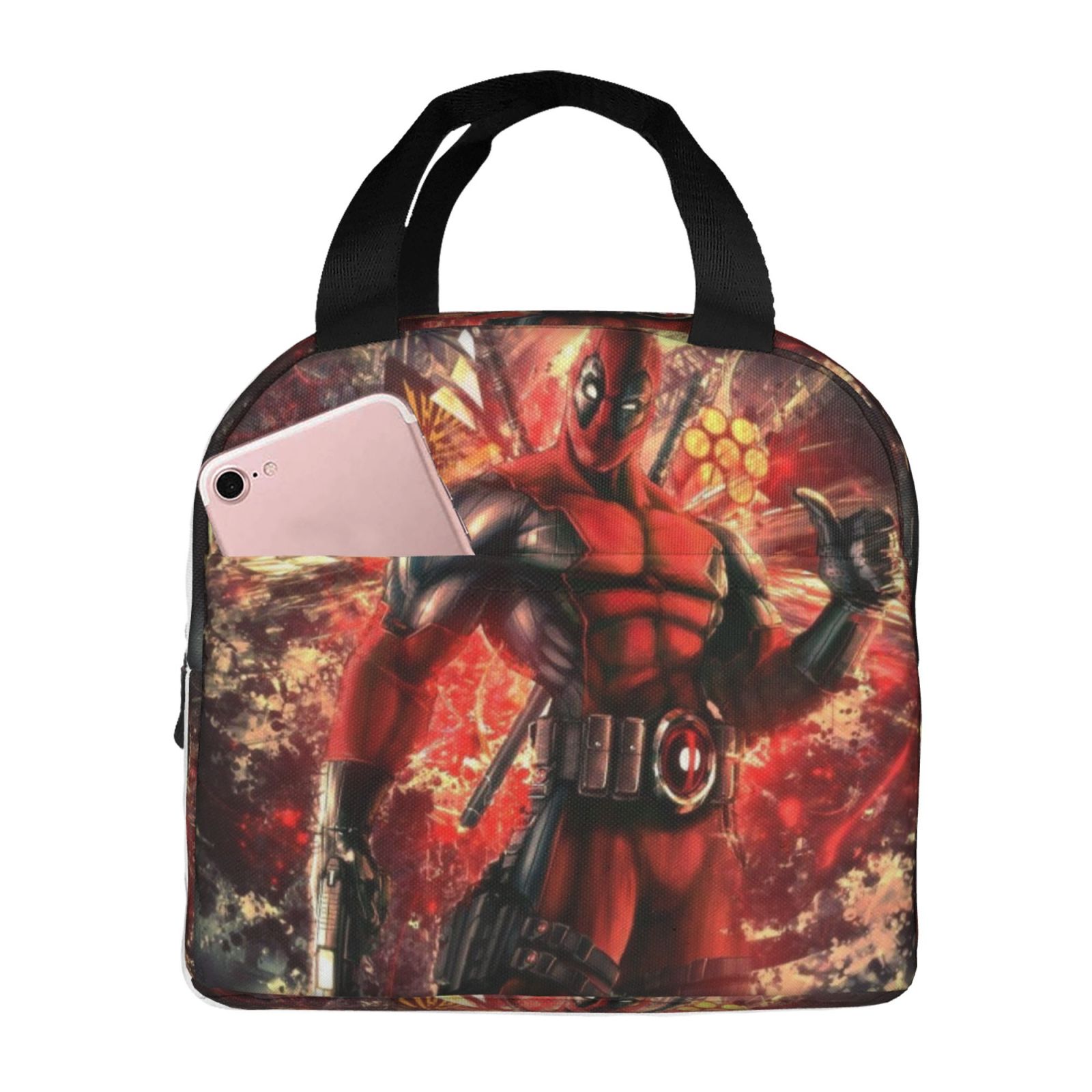 Deadpool Lunch bag, Insulated Lunch Tote for Women Men Large Lunch Box ...