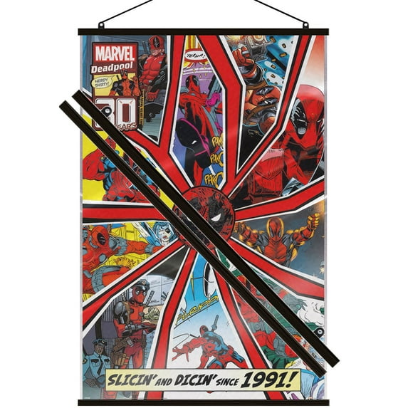 Deadpool - Marvel Comic Poster (Slicin' And Dicin' Since 1991) (Size ...