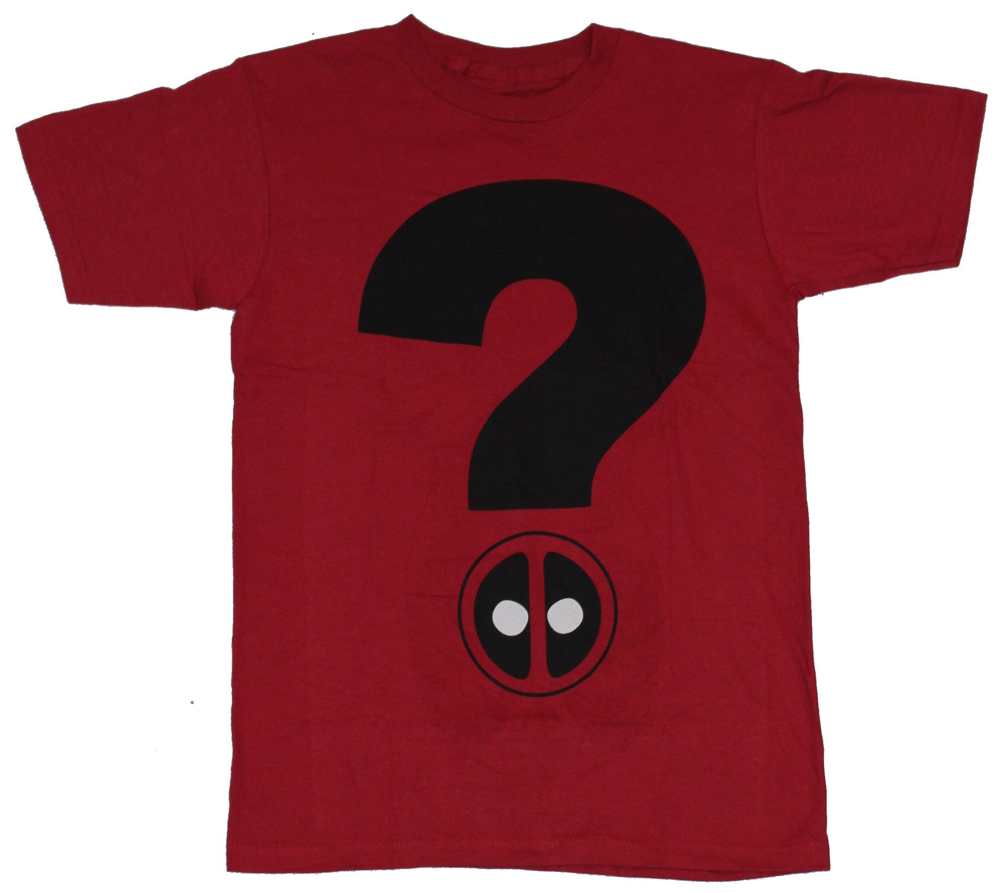Deadpool (Marvel Comics) Mens T-Shirt - Deadpool Question Mark Logo ...