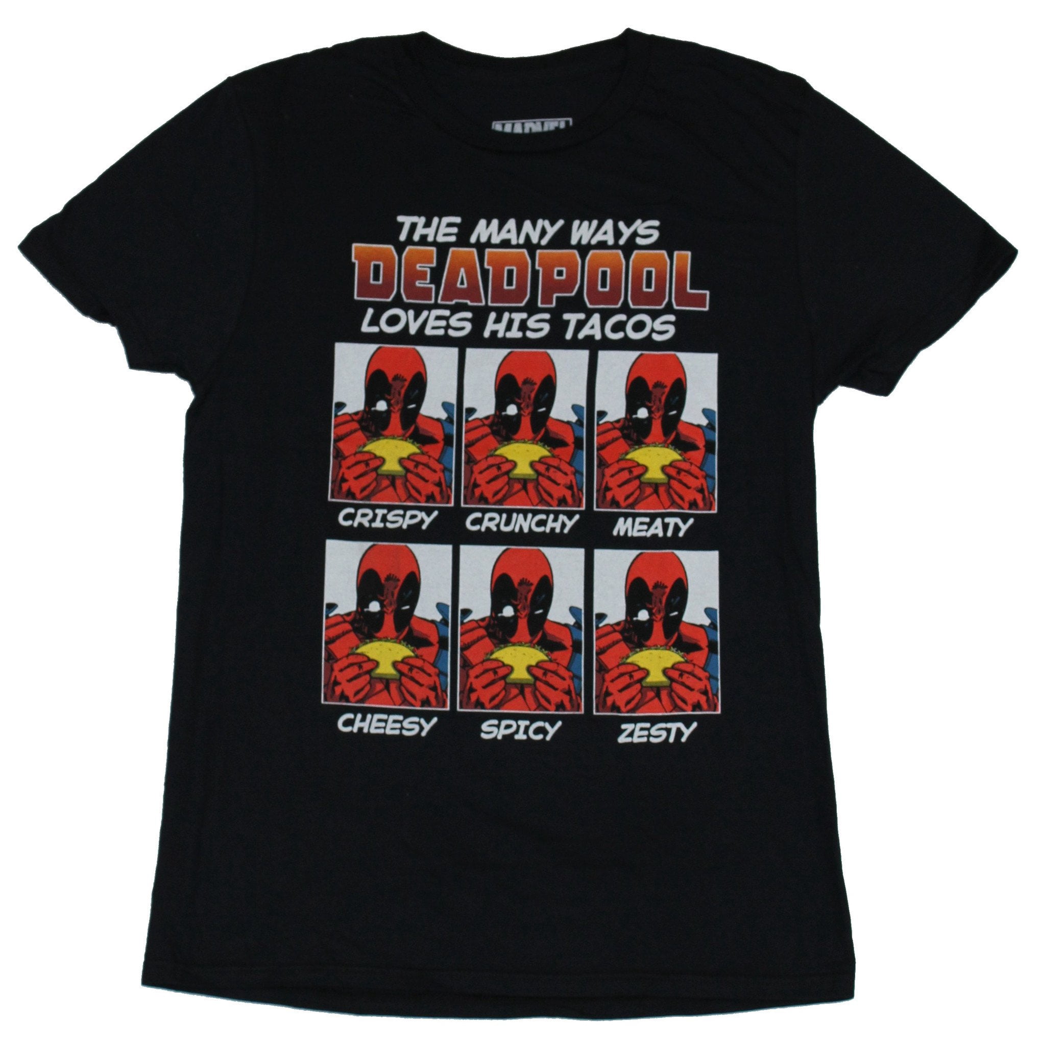Deadpool (Marvel Comics) Mens T-Shirt - The Many Ways Deadpool Loves ...