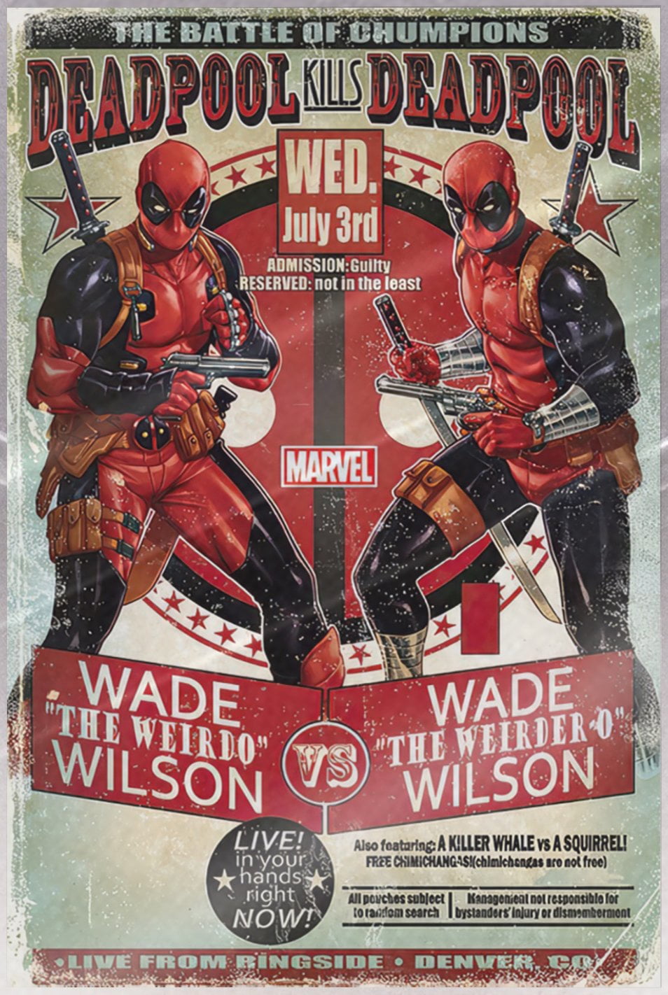 Deadpool - Marvel Comics Poster (Deadpool vs. Deadpool - Promo Poster ...