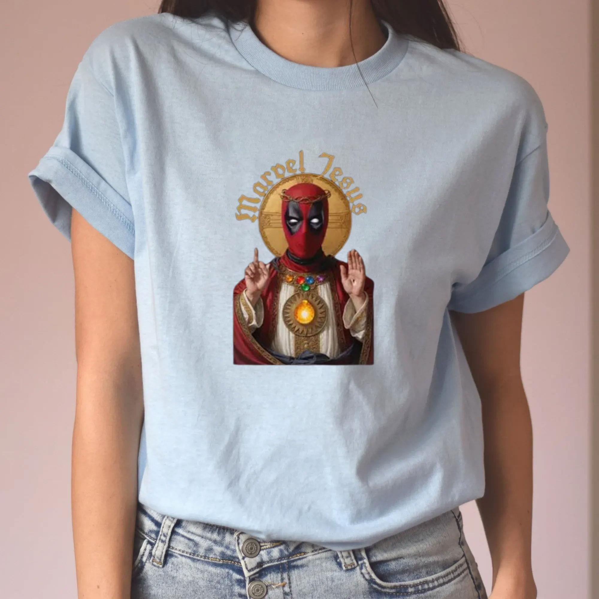 Deadpool Marvel Jesus Shirt Marvel Comic Unisex Tee Gift - Walmart.com