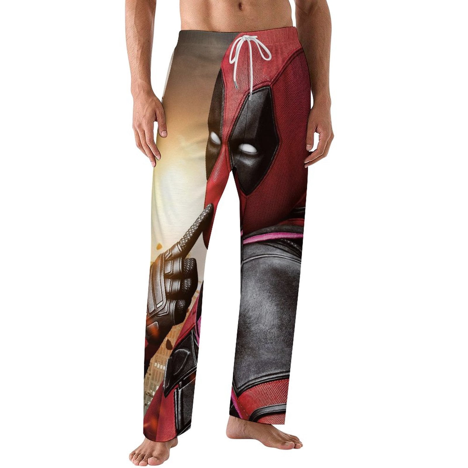 Deadpool Men Pajama Pants Bottoms Lounge Pants Elastic Waist Loose Soft ...