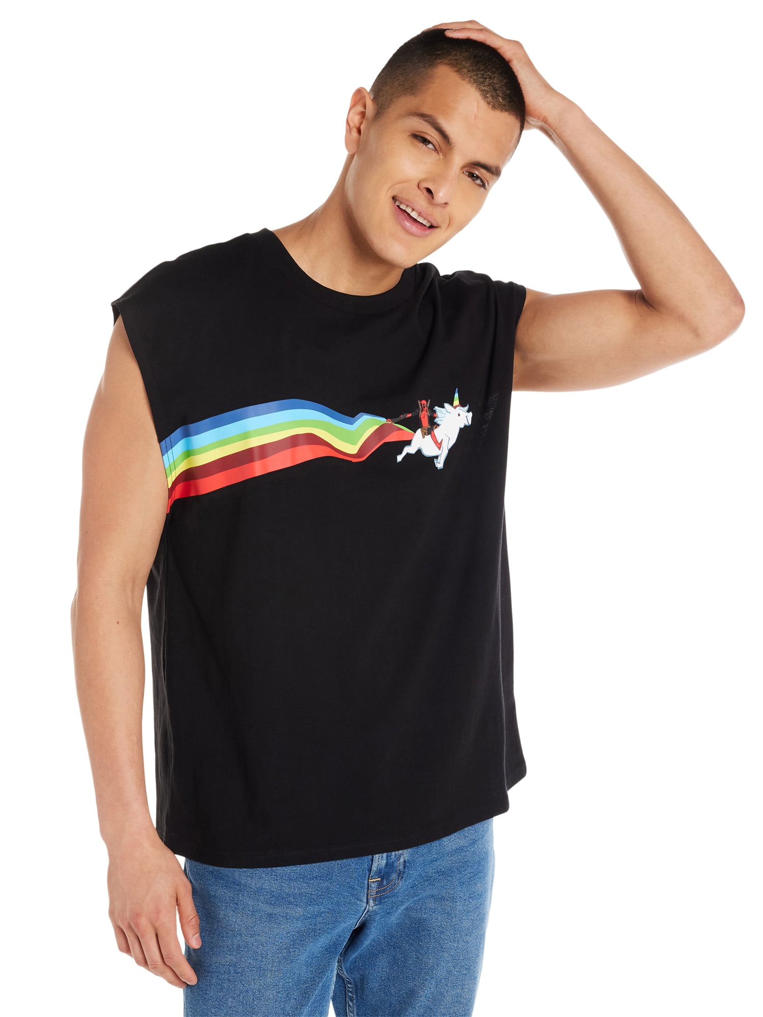 Deadpool Men’s Band Graphic Muscle Tank Top, Sizes XS-3XL - Walmart.com