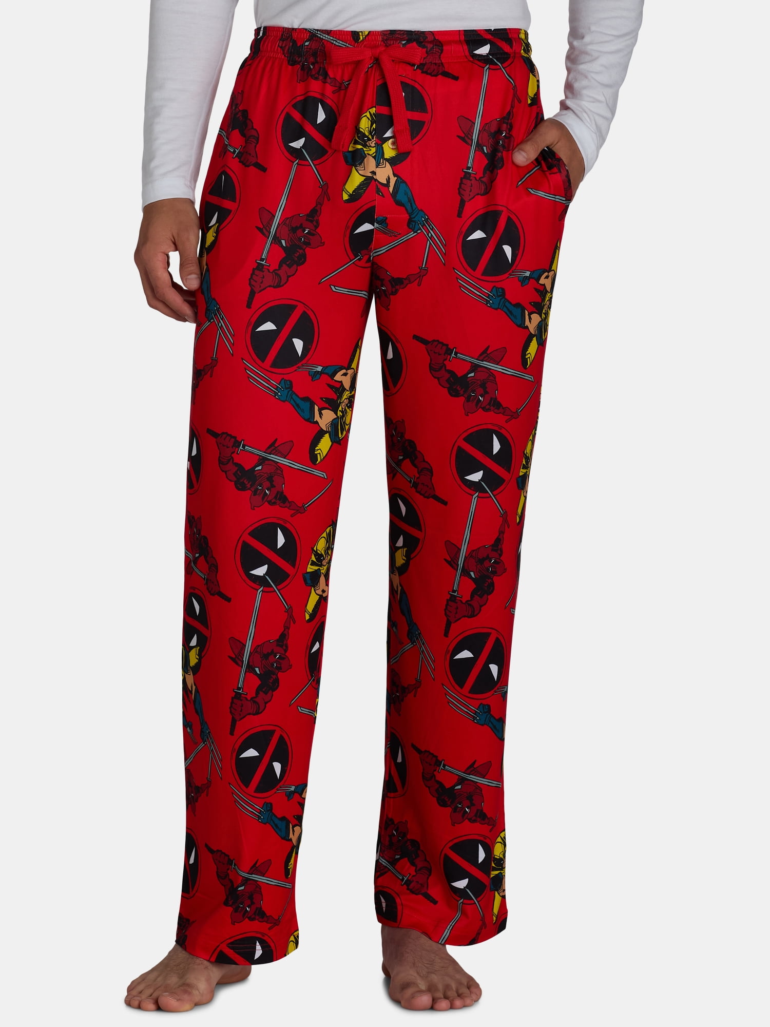 Marvel Deadpool Pajama Sleep Pants - Sizes S-3XL - Walmart.com